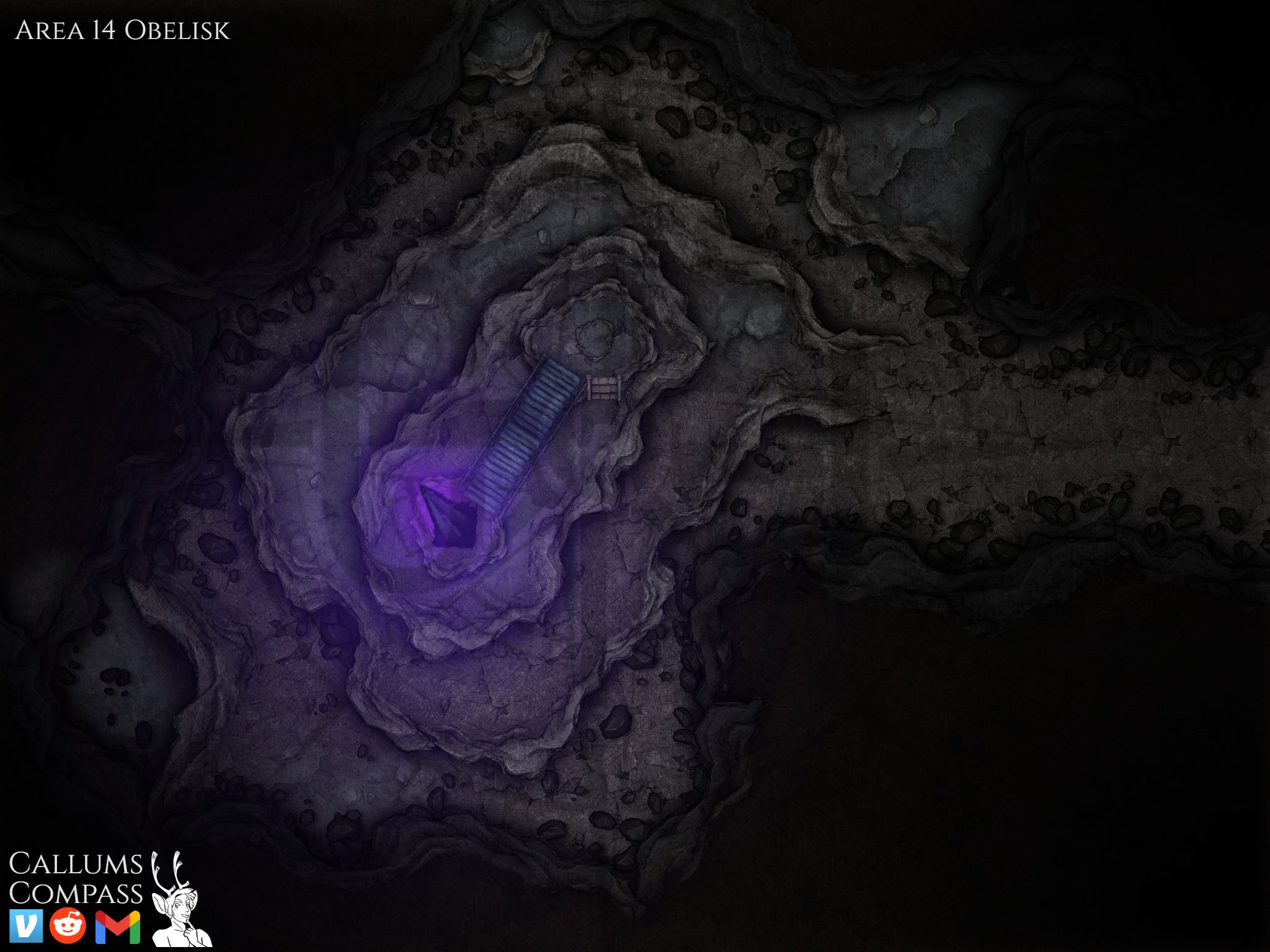 Whorlstone tunnels Area 14 The Obelisk | Inkarnate - Create Fantasy ...