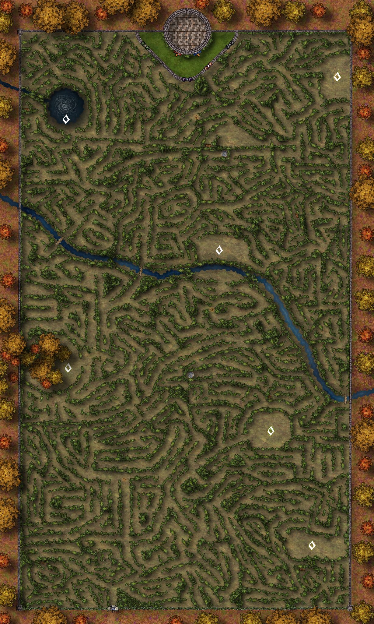 Szamatt's Hedge Maze | Inkarnate - Create Fantasy Maps Online