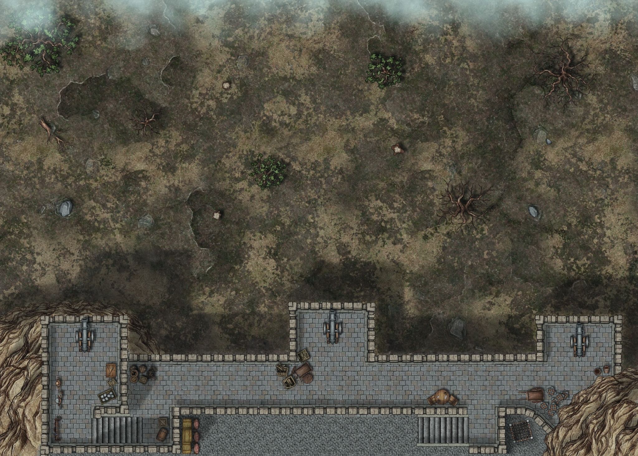 Siege Wall | Inkarnate - Create Fantasy Maps Online