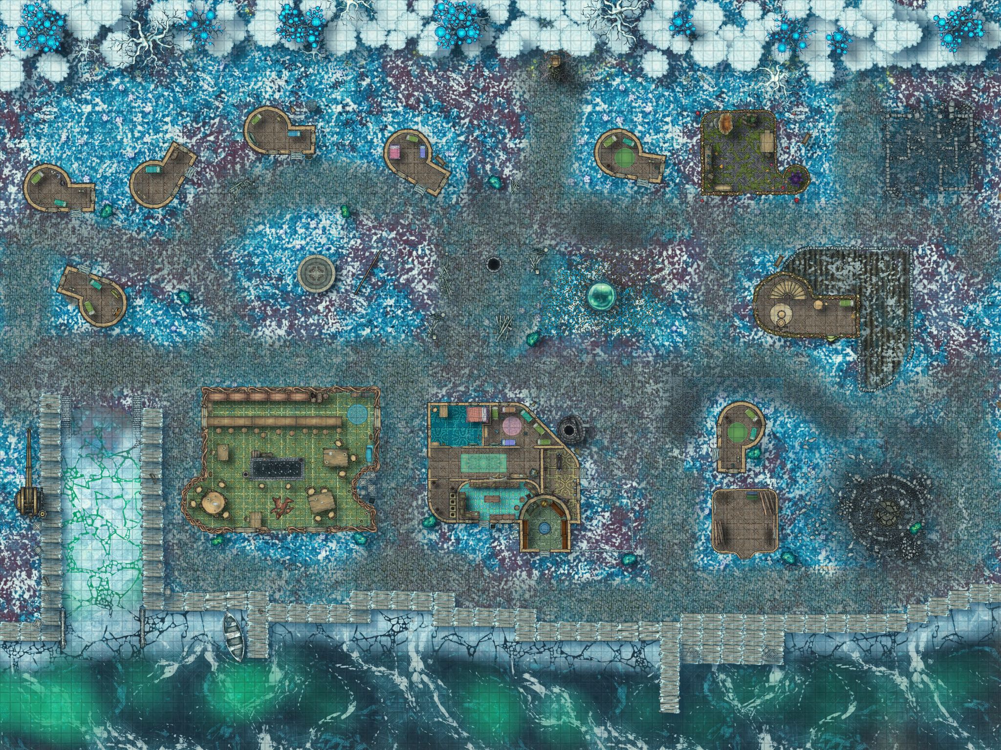 Ashgrove - Winter | Inkarnate - Create Fantasy Maps Online