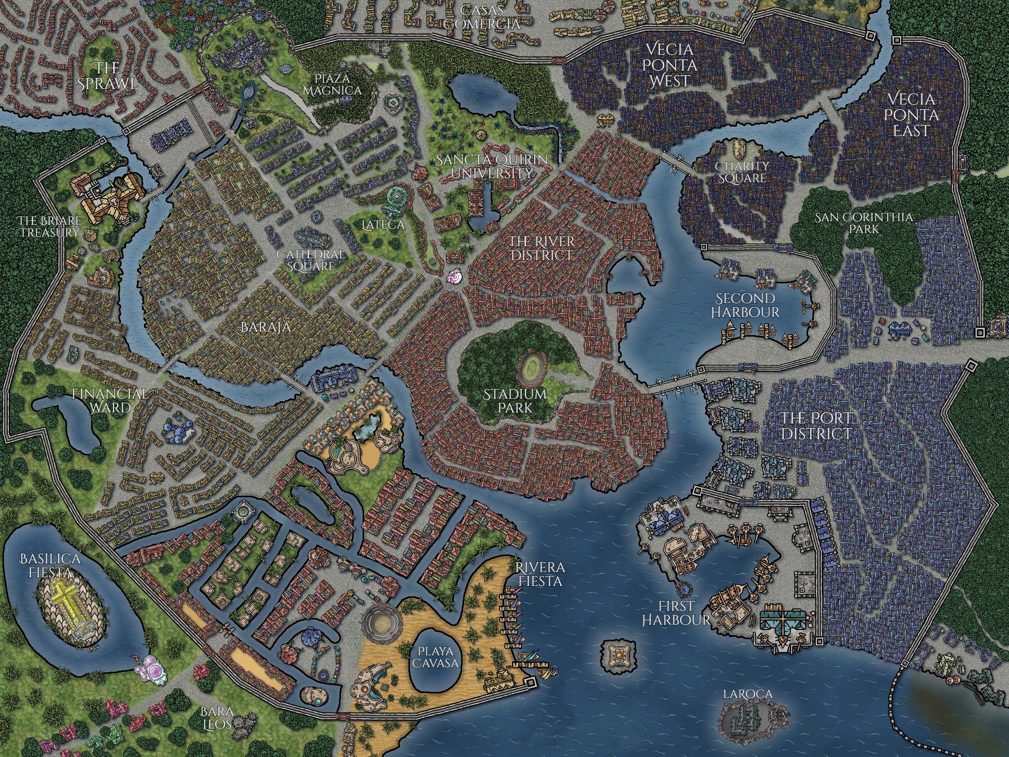 Port Teka | Inkarnate - Create Fantasy Maps Online