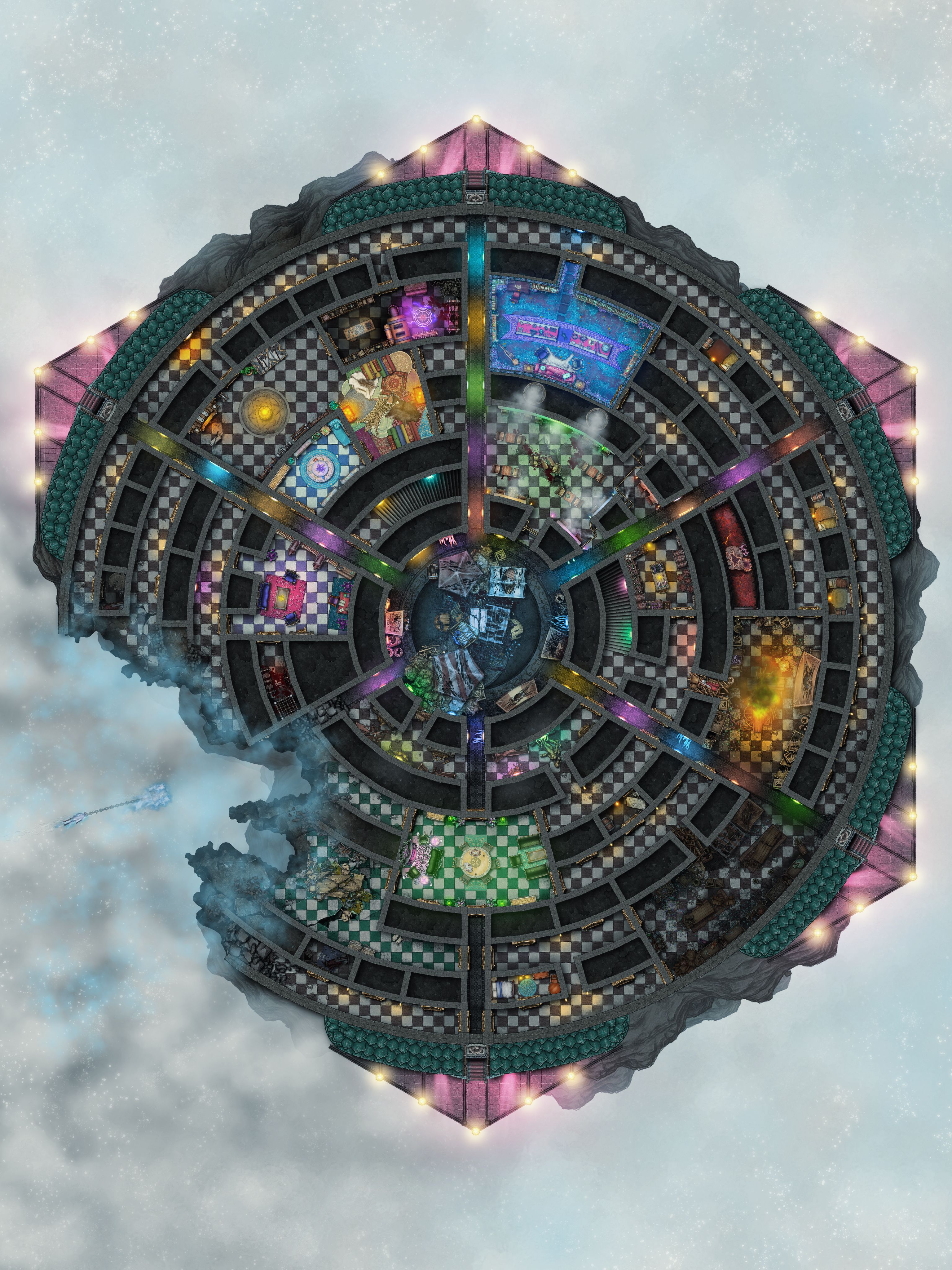 The Fantastic Floating City of Bazaar | Inkarnate - Create Fantasy Maps ...