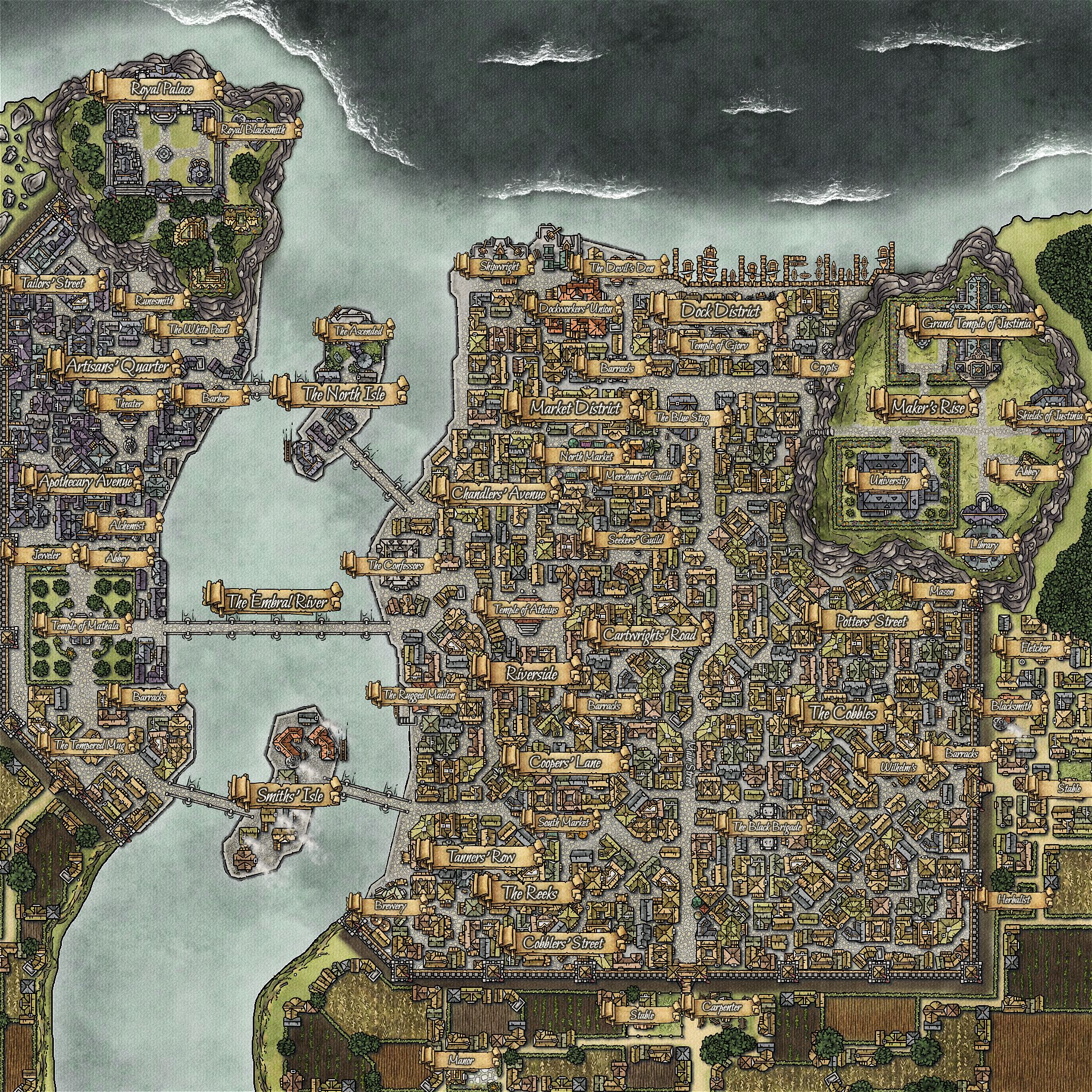 Windhaven 2.0 | Inkarnate - Create Fantasy Maps Online