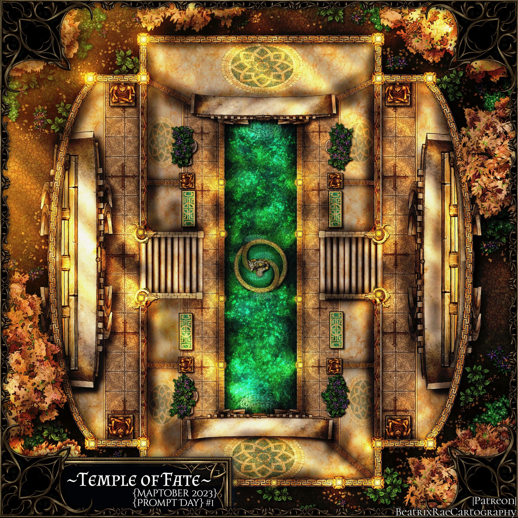 ~Maptober 2023 Prompt Day #1 Temple of Fate | Inkarnate - Create ...