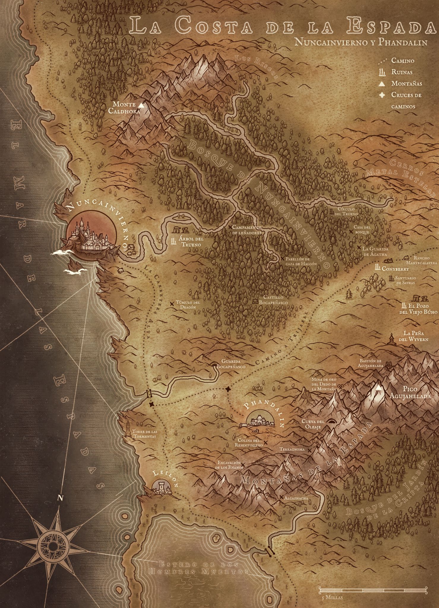 Costa de la Espada - Nuncainvierno | Inkarnate - Create Fantasy Maps Online