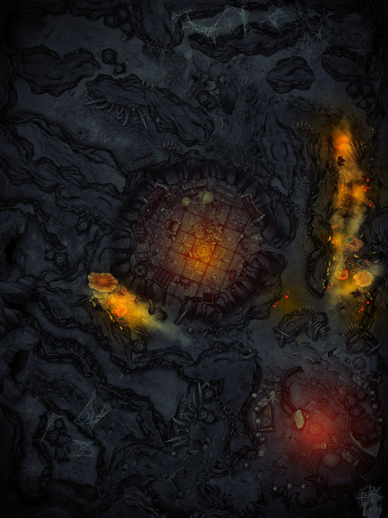 Cairngorm Cavern | Inkarnate - Create Fantasy Maps Online