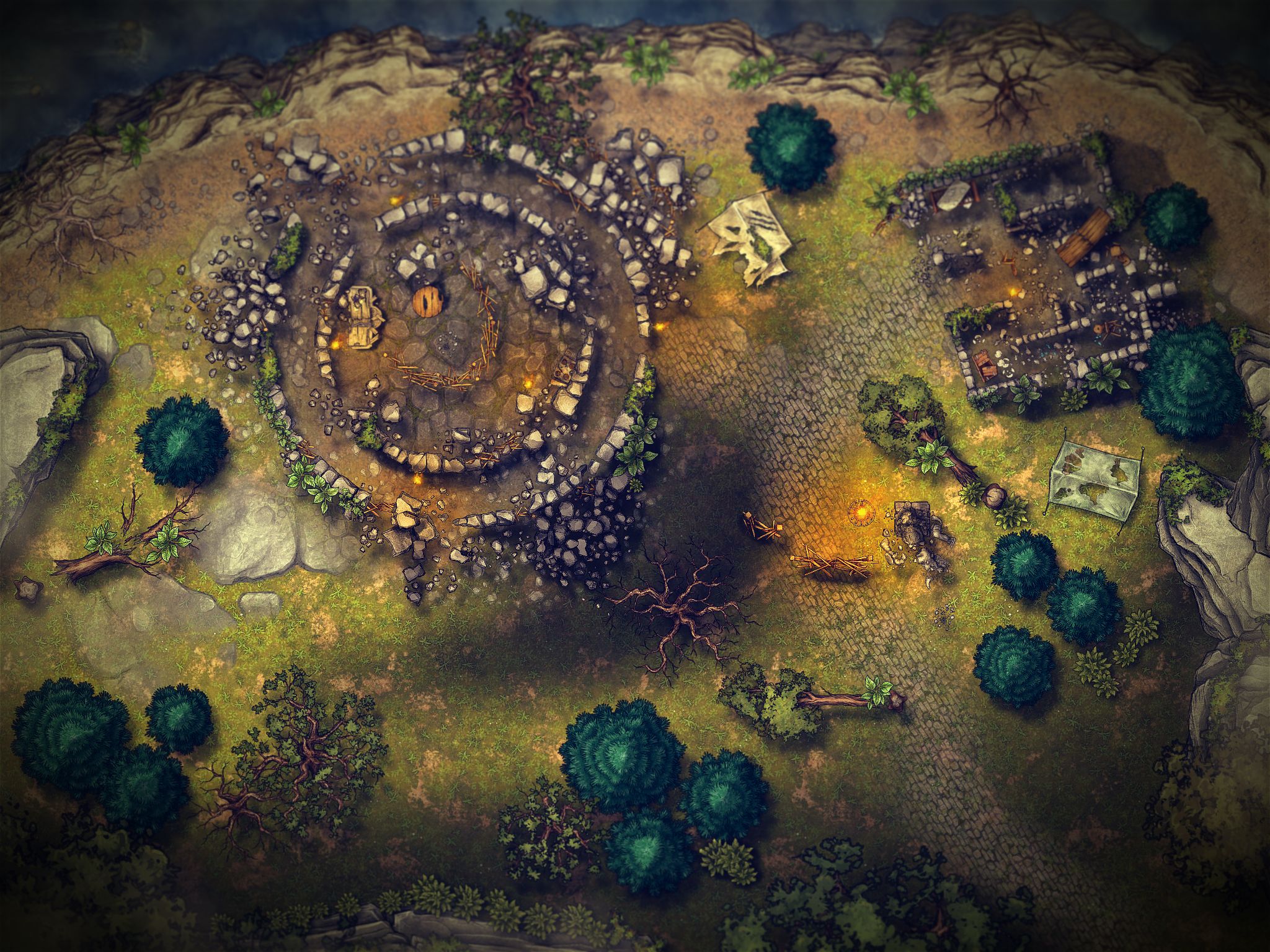 Tower Ruin | Inkarnate - Create Fantasy Maps Online