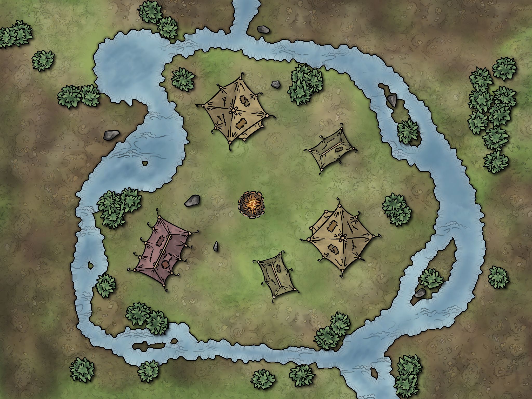 Mountain Camp | Inkarnate - Create Fantasy Maps Online