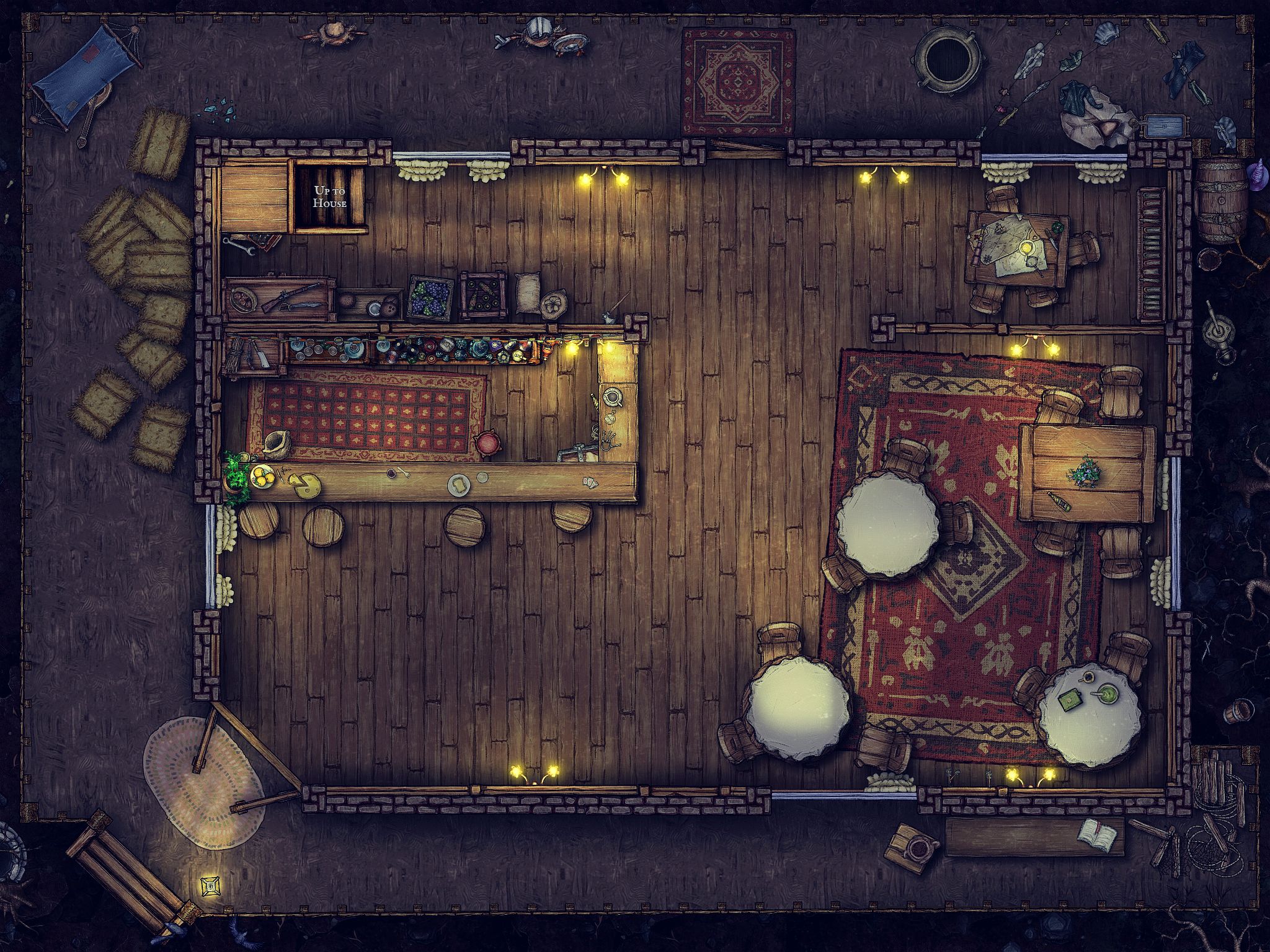 Vomer's Saloon (first floor) | Inkarnate - Create Fantasy Maps Online
