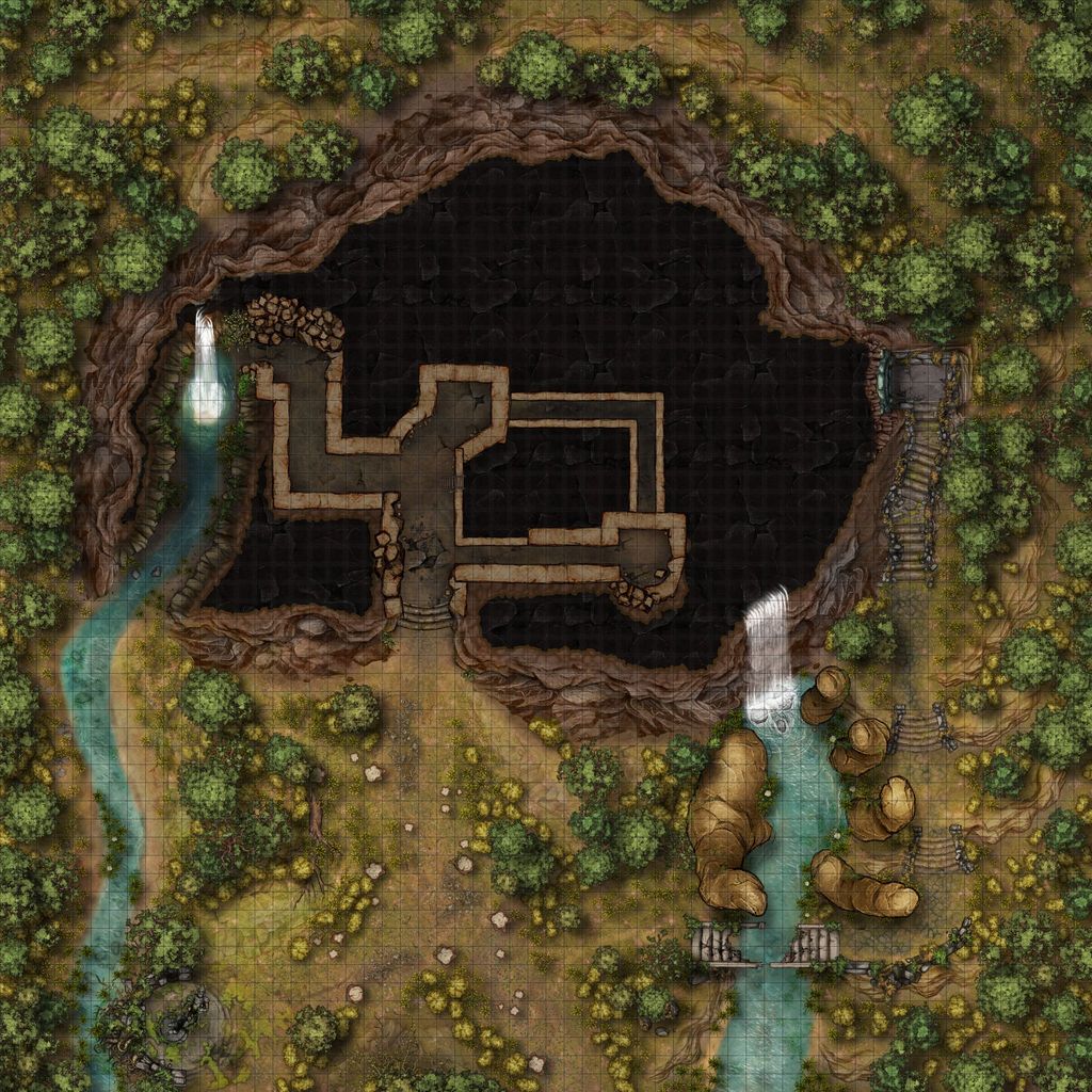 Triboar Trail Bridge Crossing | Inkarnate - Create Fantasy Maps Online