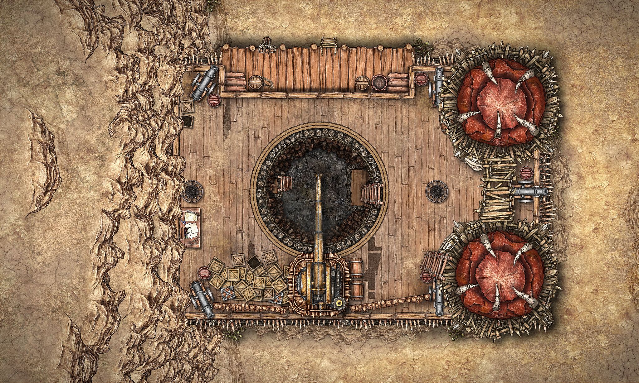Orc outpost - Top layer | Inkarnate - Create Fantasy Maps Online
