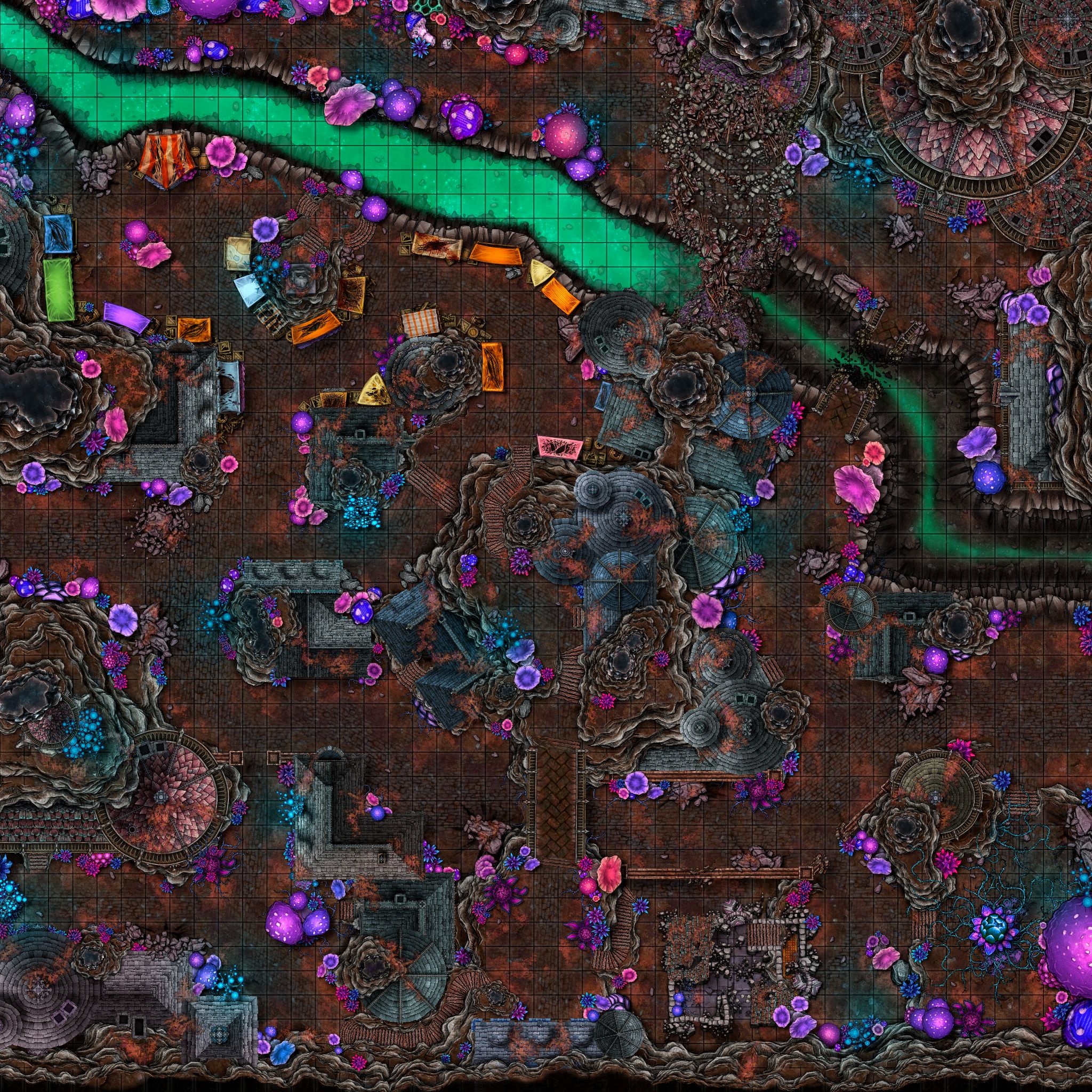 Underdark Drow City | Inkarnate - Create Fantasy Maps Online