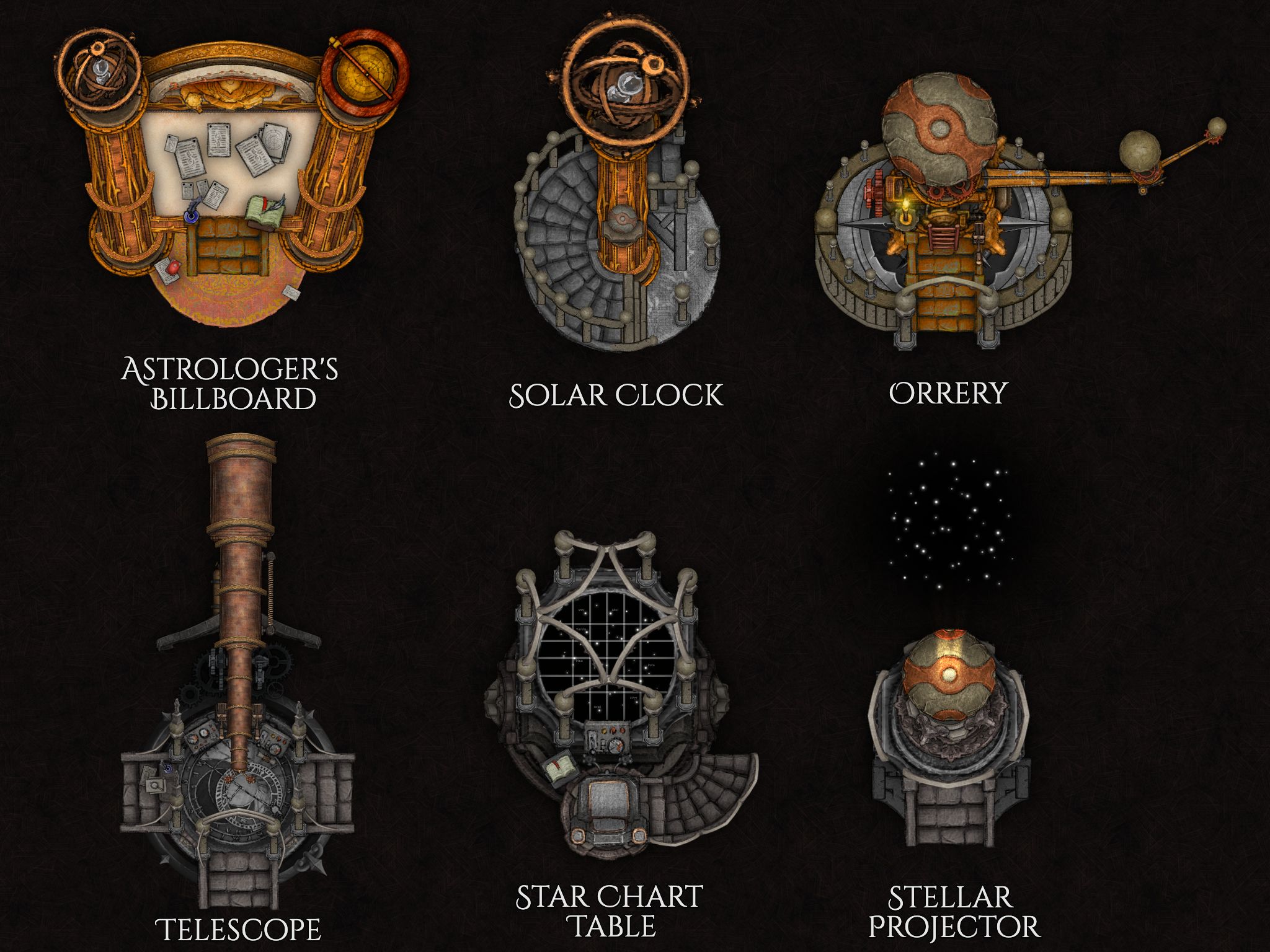 Observatory Props | Inkarnate - Create Fantasy Maps Online