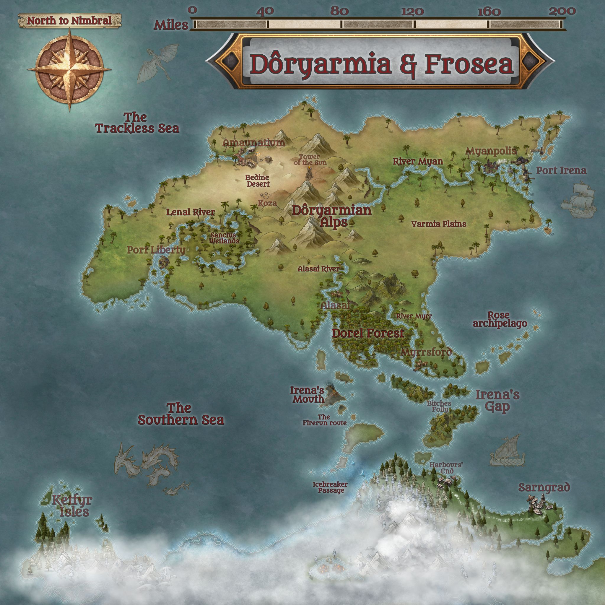 The New Southlands | Inkarnate - Create Fantasy Maps Online