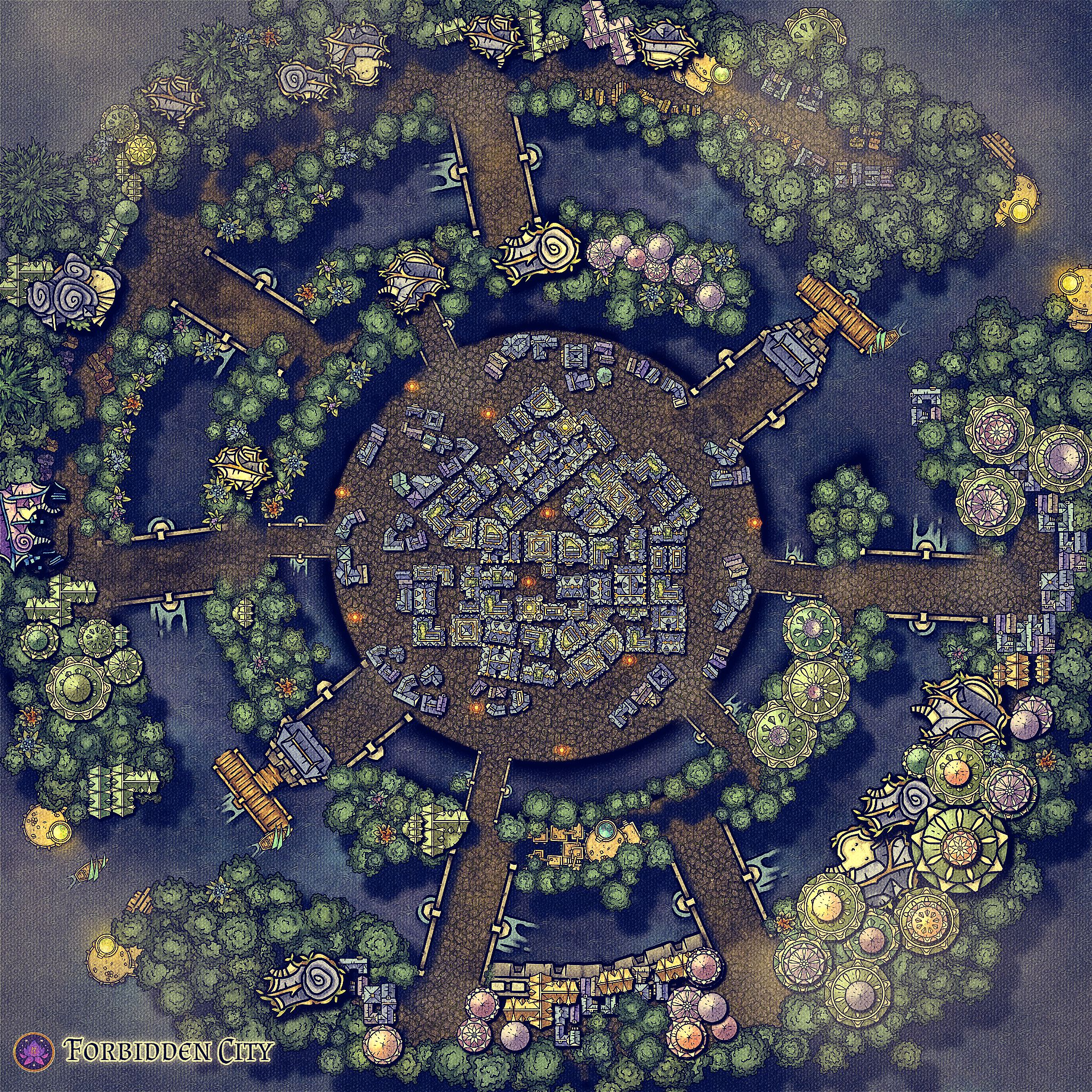 Forbidden City | Inkarnate - Create Fantasy Maps Online