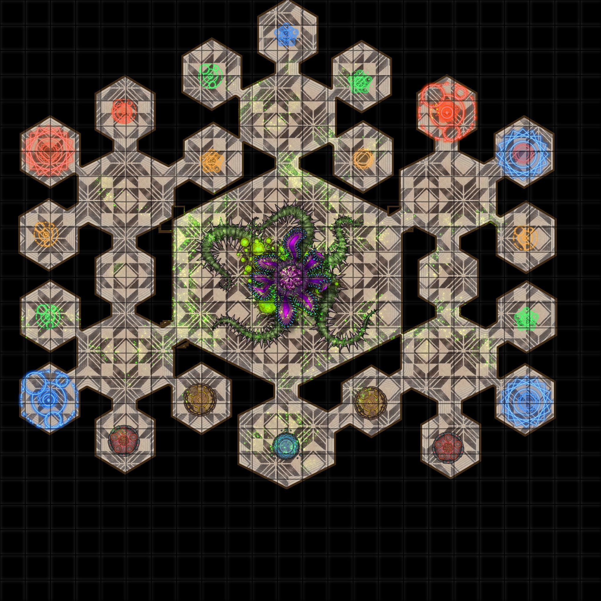 Arithmodrome Fractal Dungeon | Inkarnate - Create Fantasy Maps Online