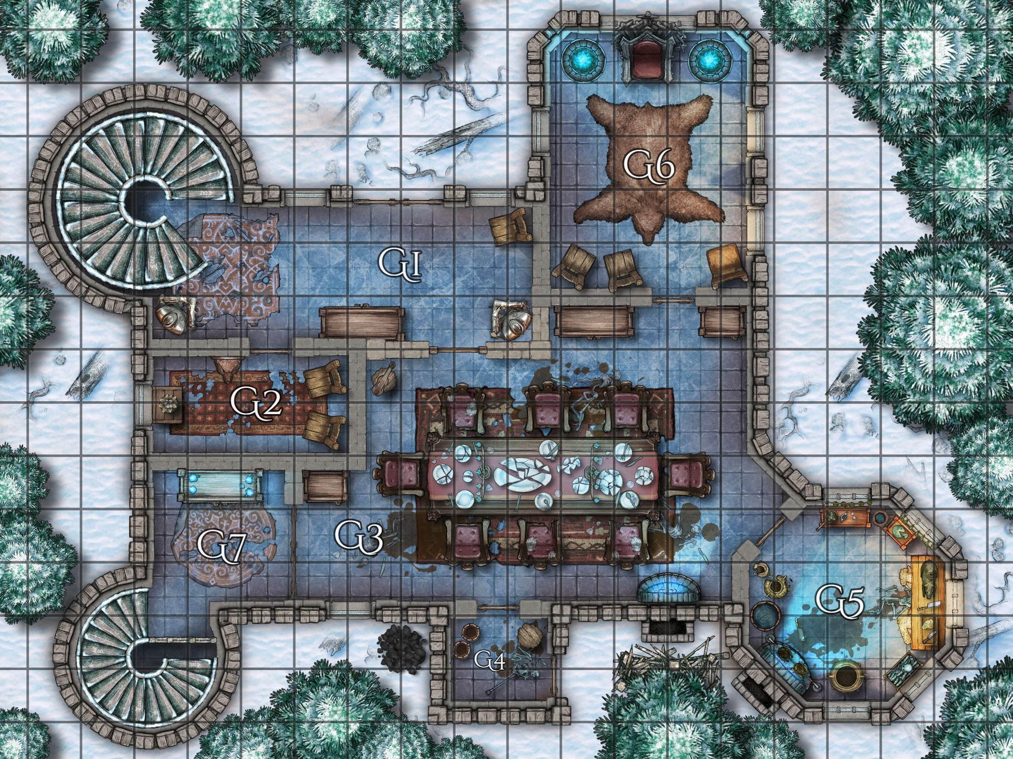 Northwind Keep Ground Floor | Inkarnate - Create Fantasy Maps Online