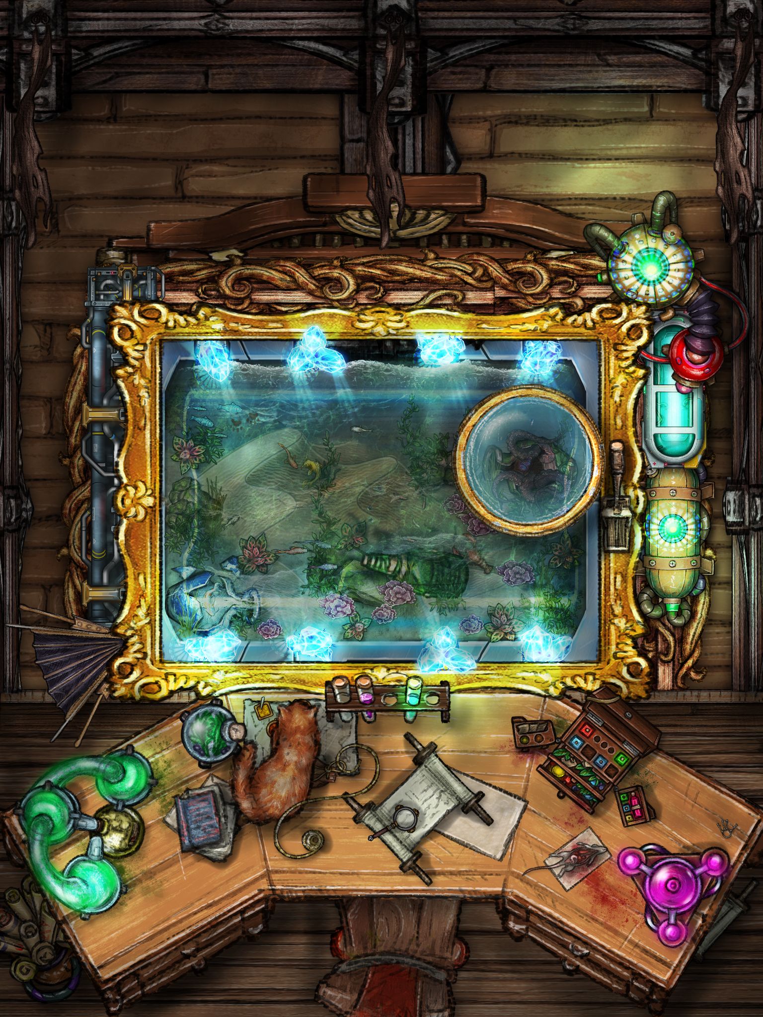 Alchemist's fish tank | Inkarnate - Create Fantasy Maps Online