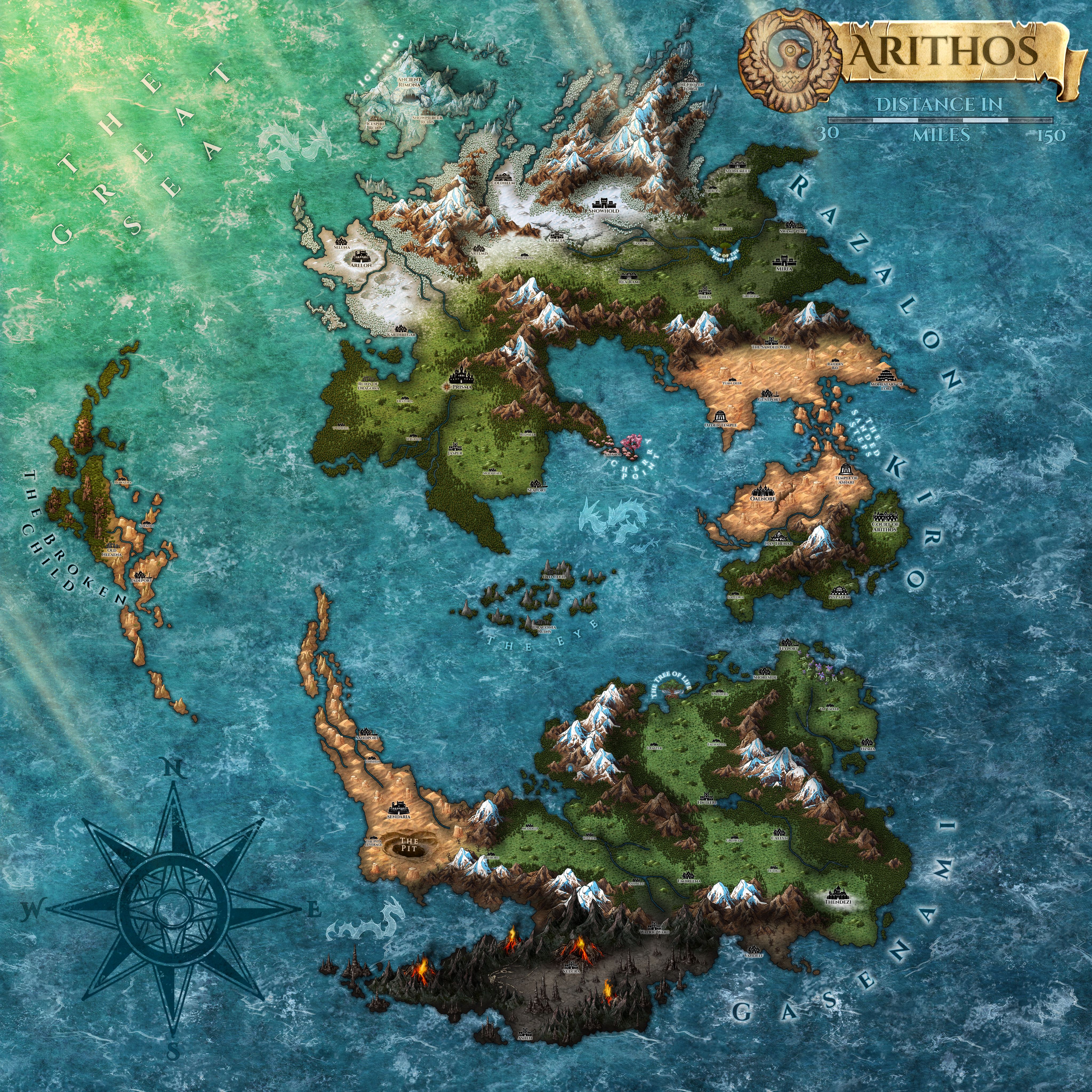 Map of Arithos | Inkarnate - Create Fantasy Maps Online