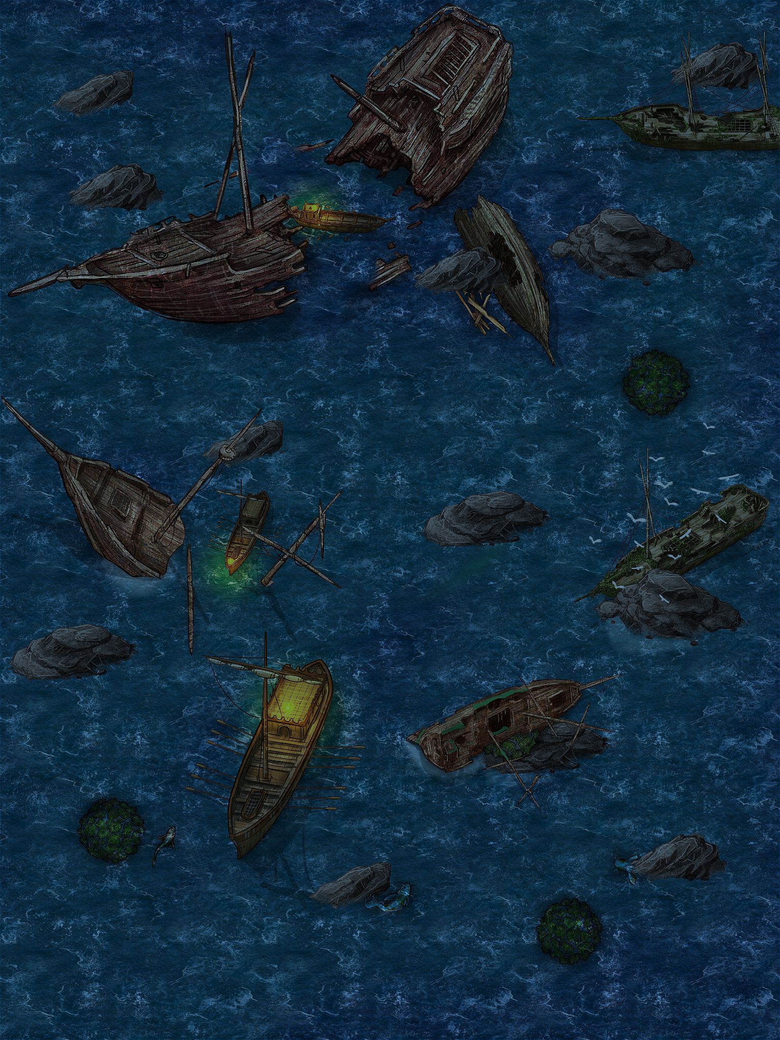 Shipwreck graveyard | Inkarnate - Create Fantasy Maps Online