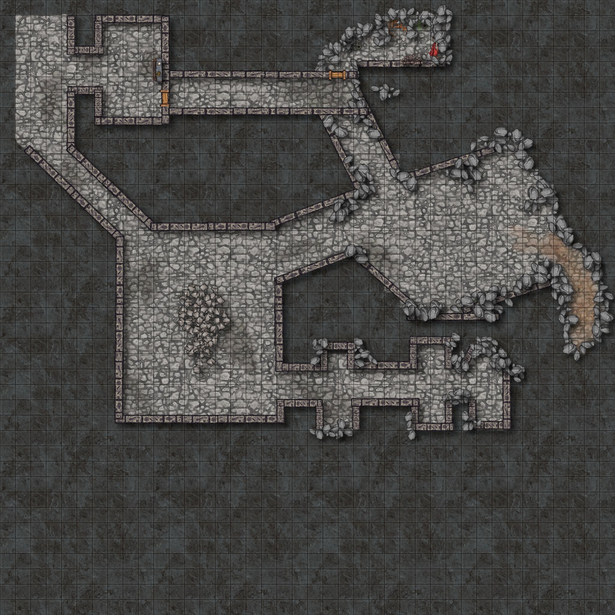 Recovered Temple Lower SE | Inkarnate - Create Fantasy Maps Online