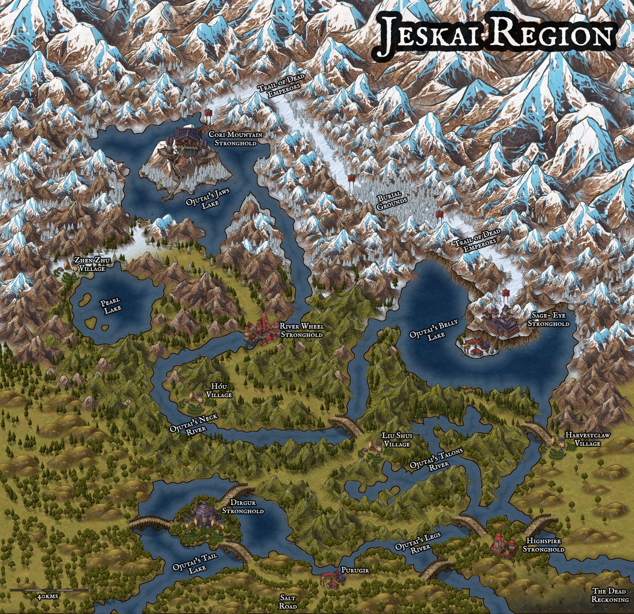 Khans of Tarkir - Jeskai Region | Inkarnate - Create Fantasy Maps Online