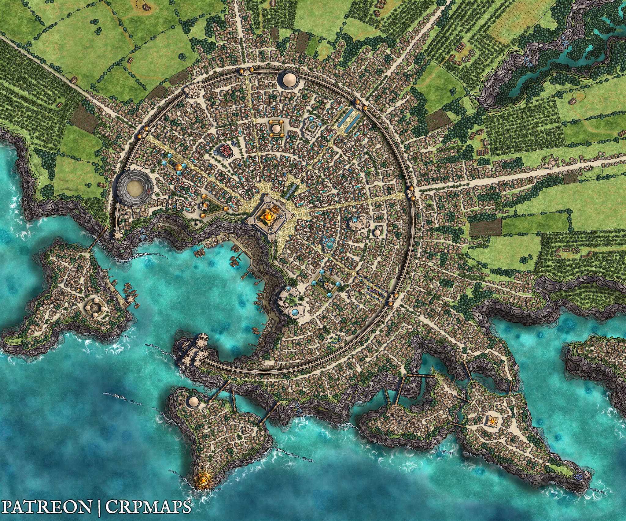 City of the Shattered Sun | Inkarnate - Create Fantasy Maps Online