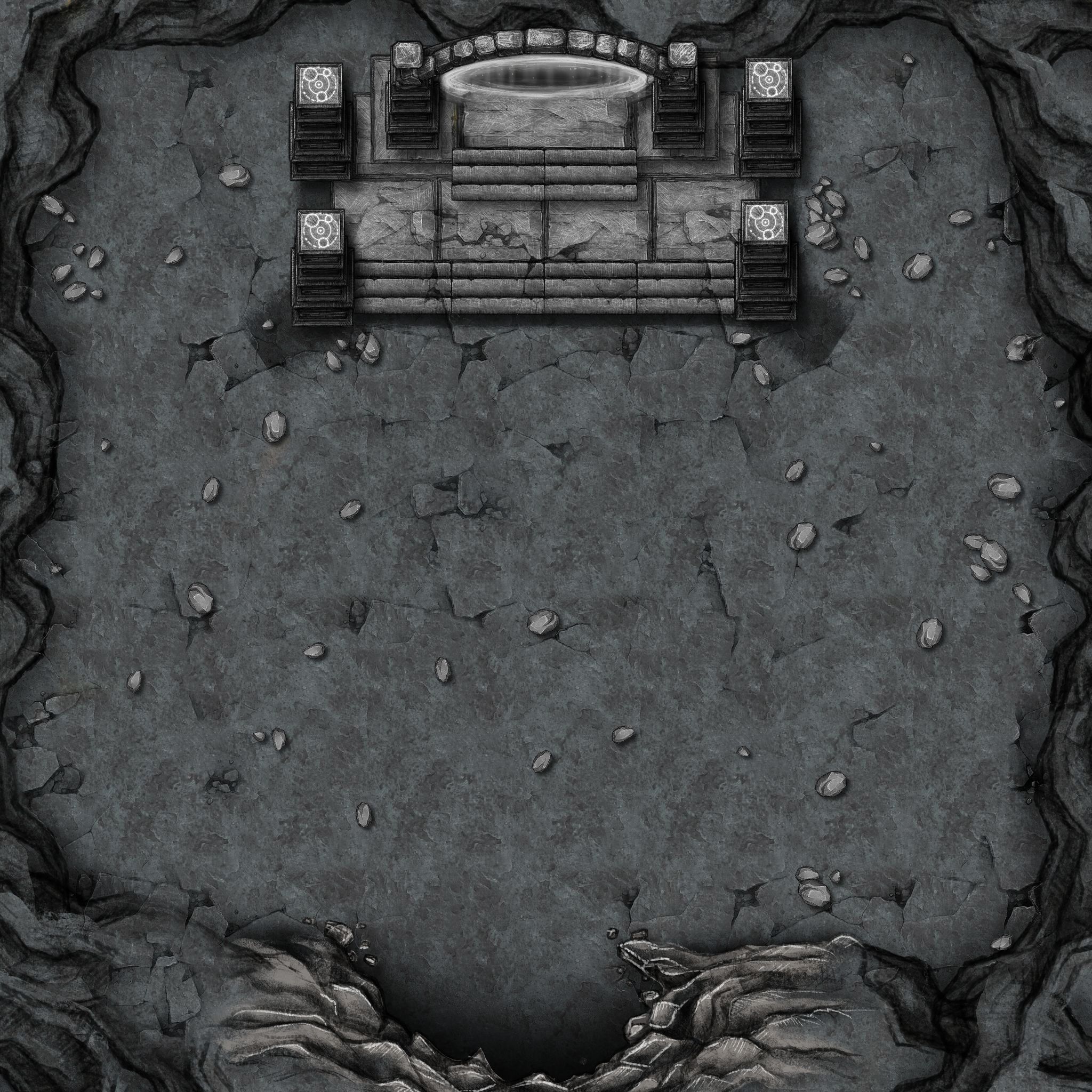 Chapter 7: Escape from the Underdark (portal map) (no light ...