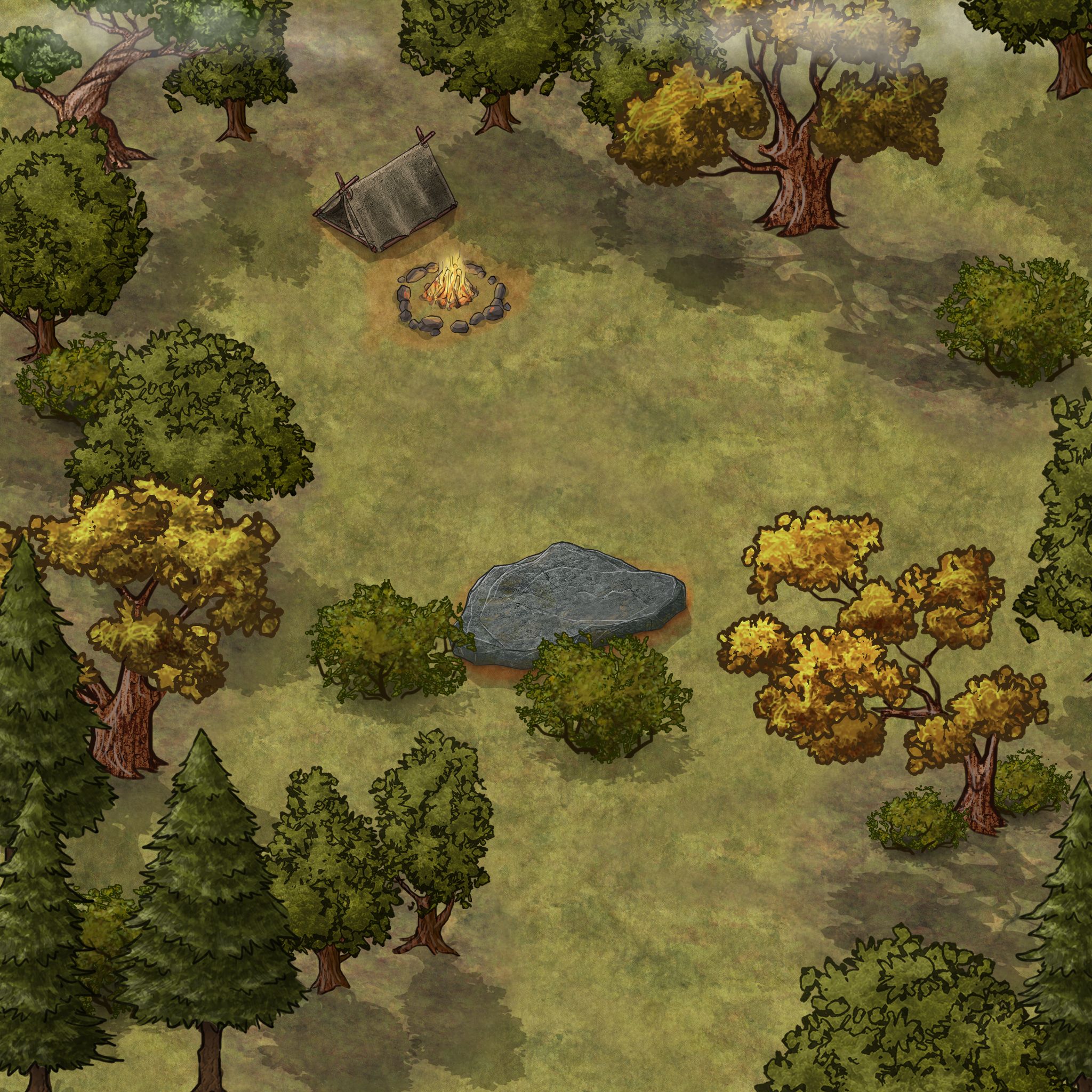 #01 Forest Camp | Inkarnate - Create Fantasy Maps Online