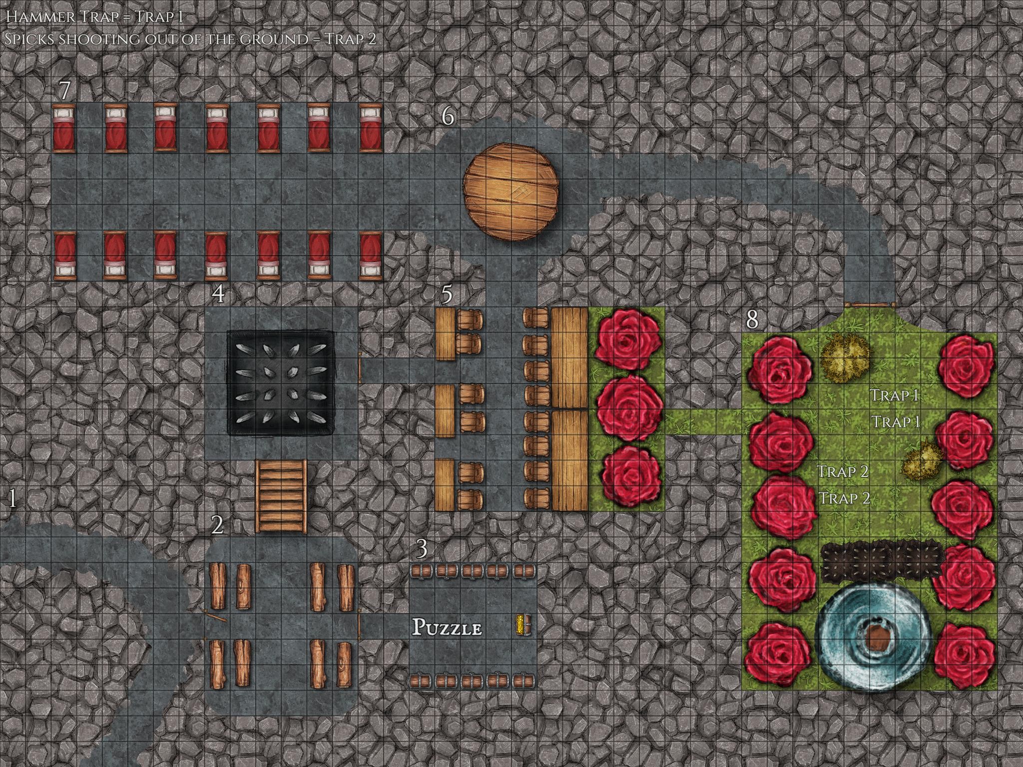 DM Fire Cult Dungeon | Inkarnate - Create Fantasy Maps Online