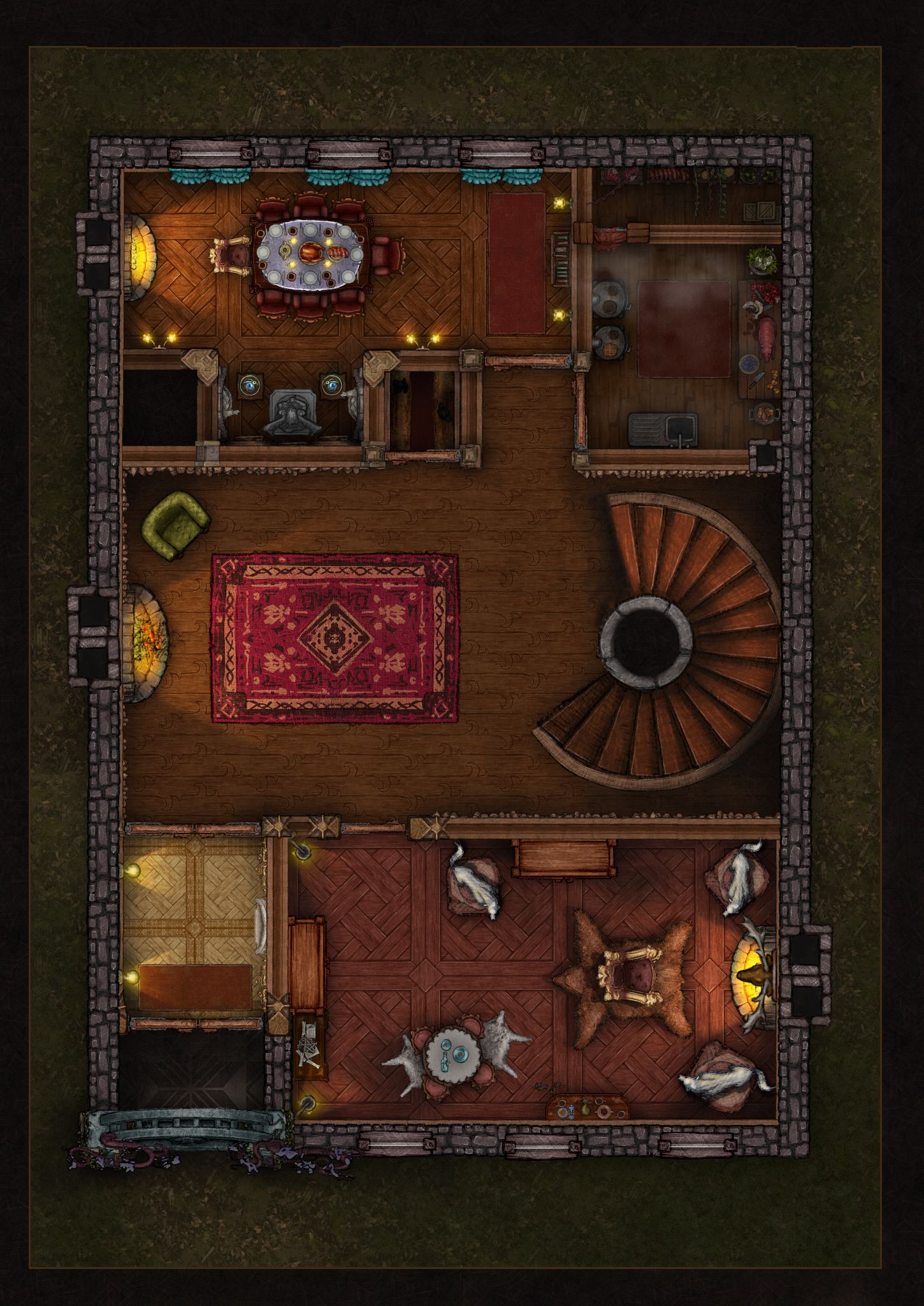 [CoS] Death House - 1st Floor | Inkarnate - Create Fantasy Maps Online