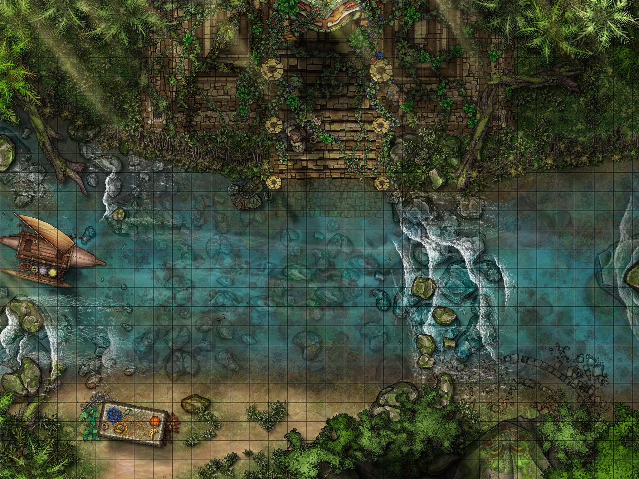 Inescapable Jungle Ruin (contest) | Inkarnate - Create Fantasy Maps Online