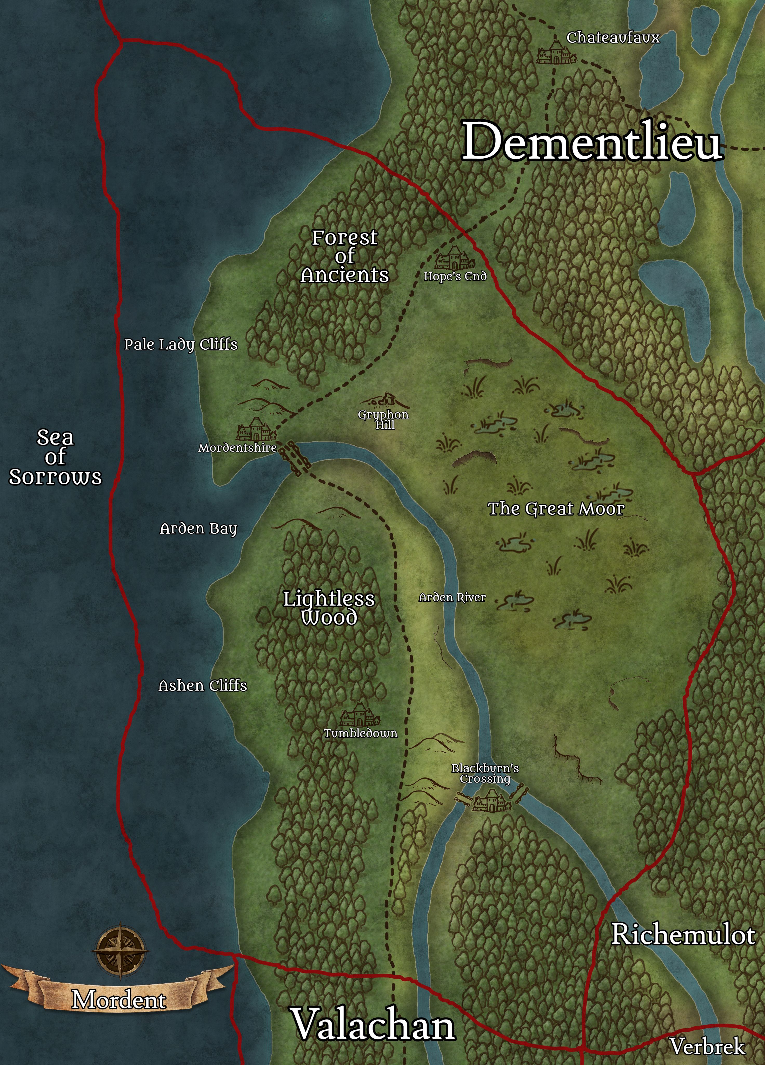 Ravenloft Mordent Map | Inkarnate - Create Fantasy Maps Online