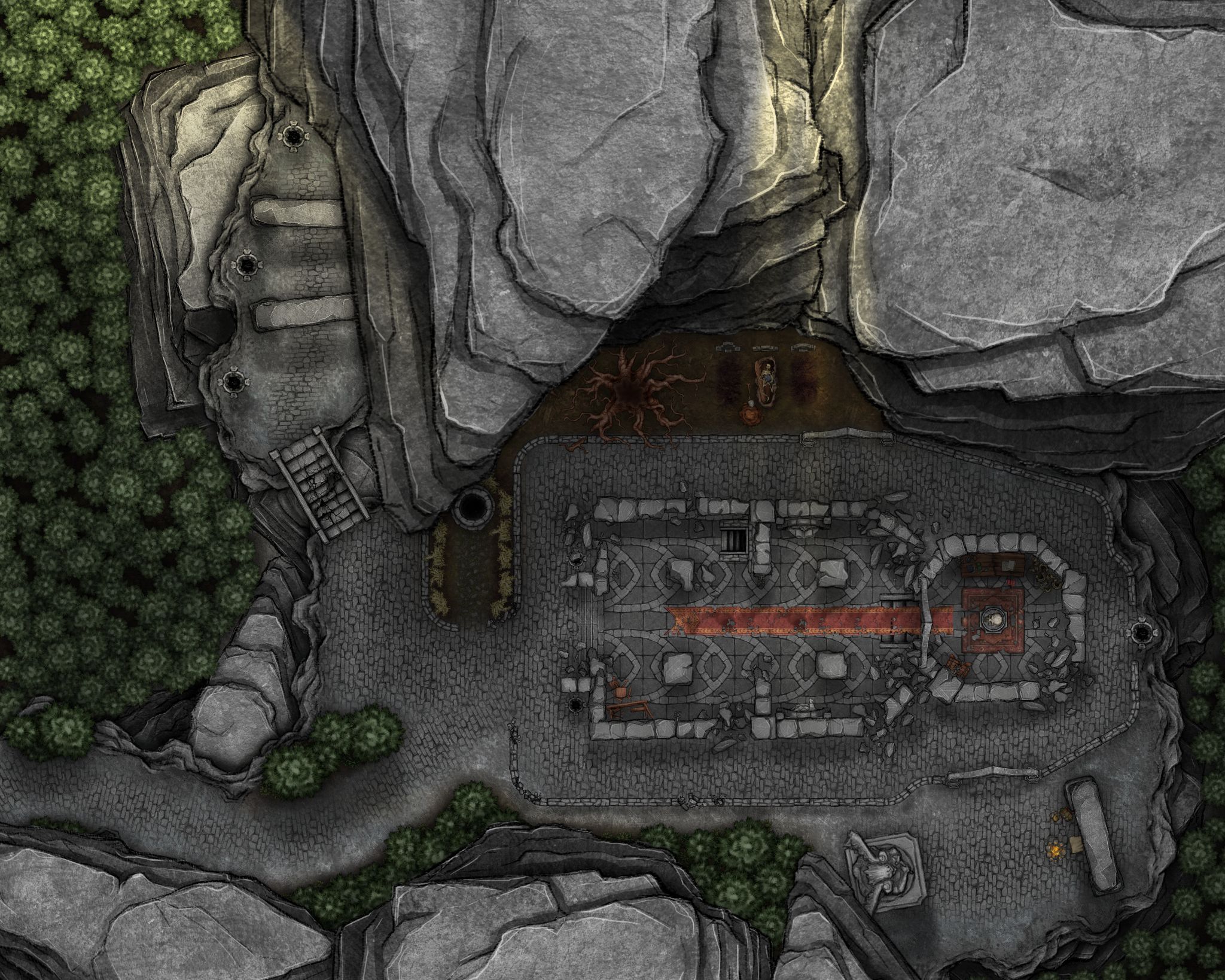 Mountain Temple | Inkarnate - Create Fantasy Maps Online