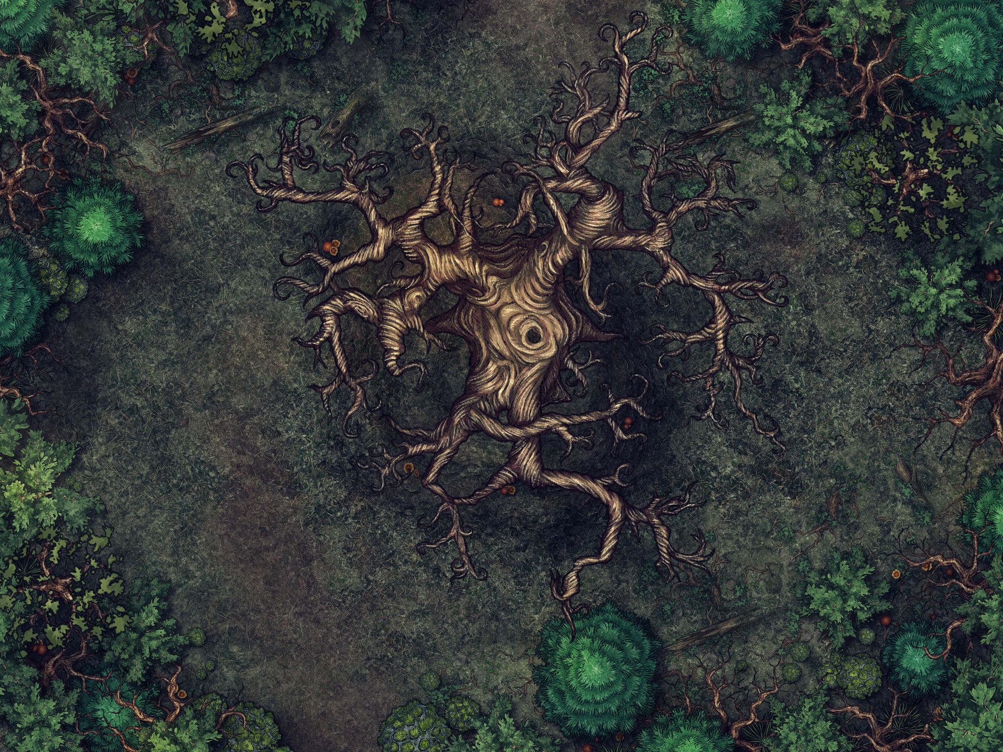 Grandfather Tree / Forest Clearing | Inkarnate - Create Fantasy Maps Online