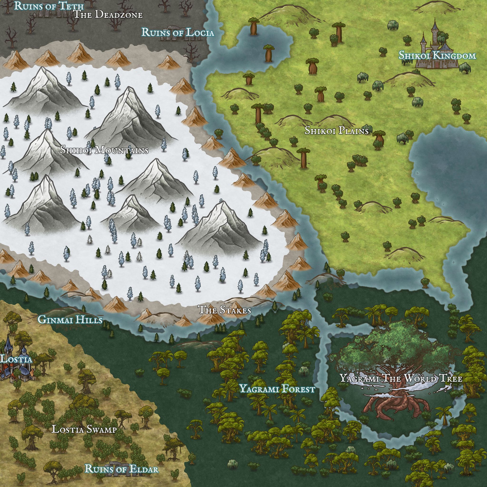 Shikoi Endless Age | Inkarnate - Create Fantasy Maps Online