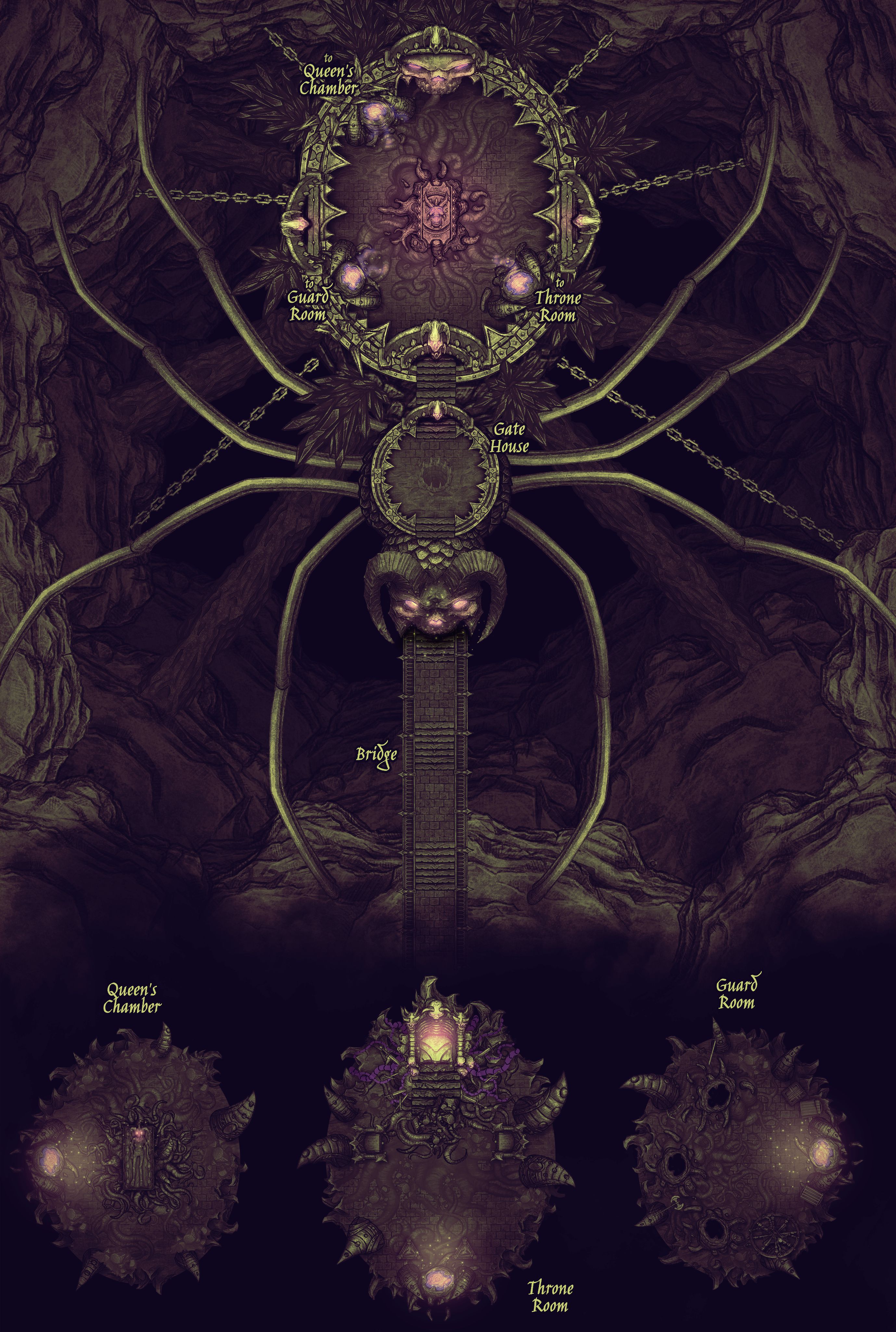 Dark Elf Castle | Inkarnate - Create Fantasy Maps Online