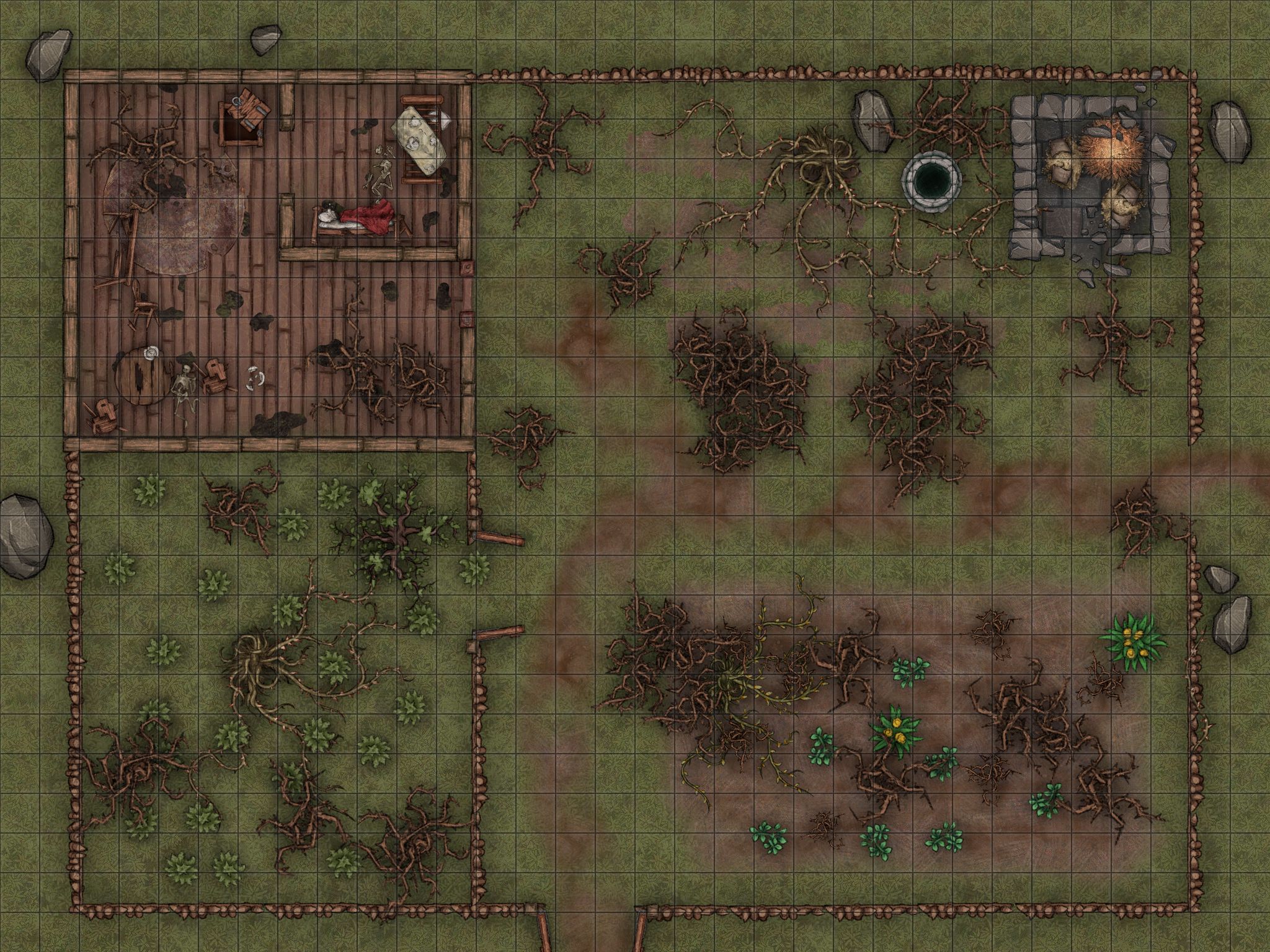 Abandoned Cottage | Inkarnate - Create Fantasy Maps Online