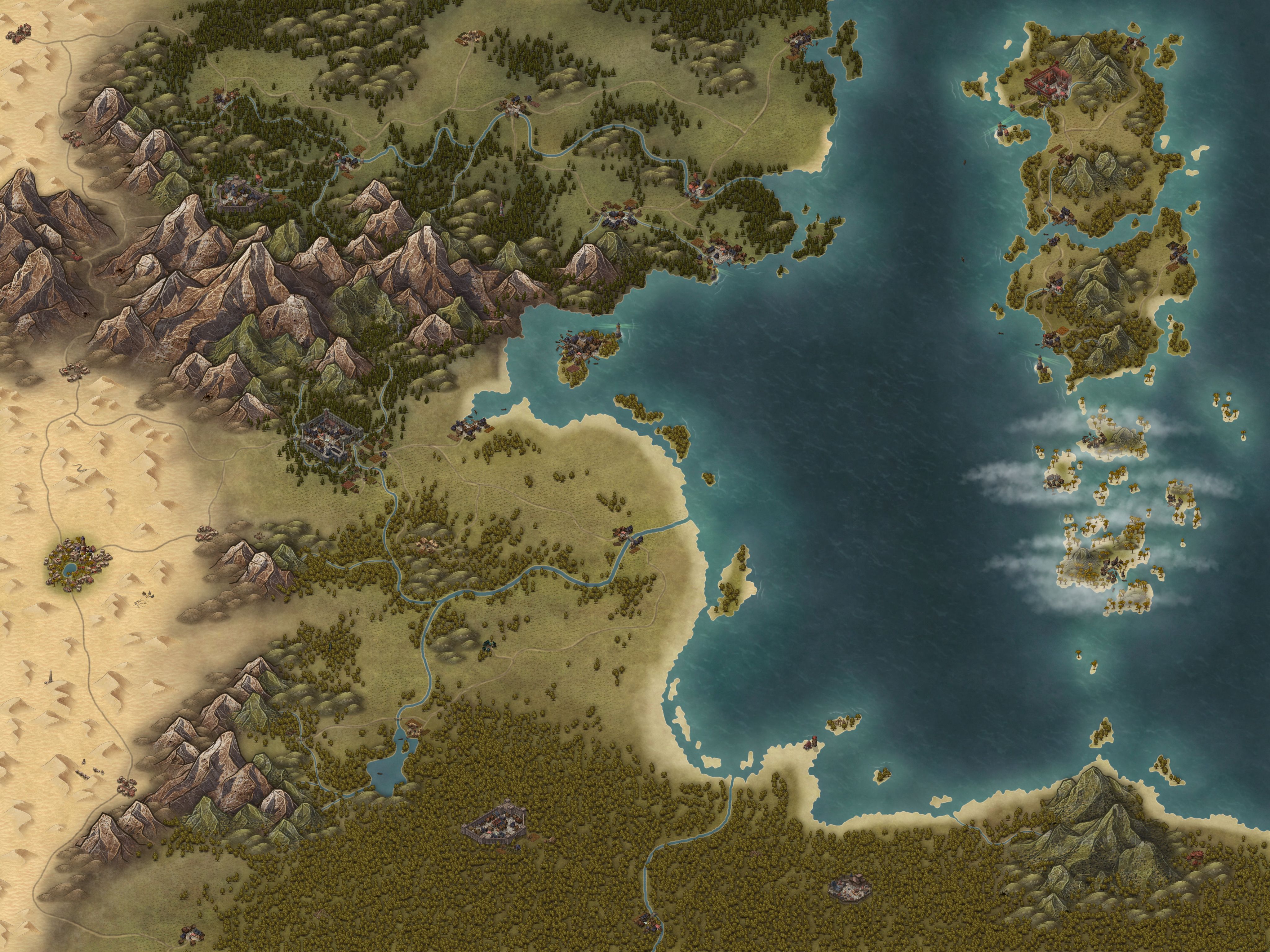 Ruthven Subcontinent | Inkarnate - Create Fantasy Maps Online