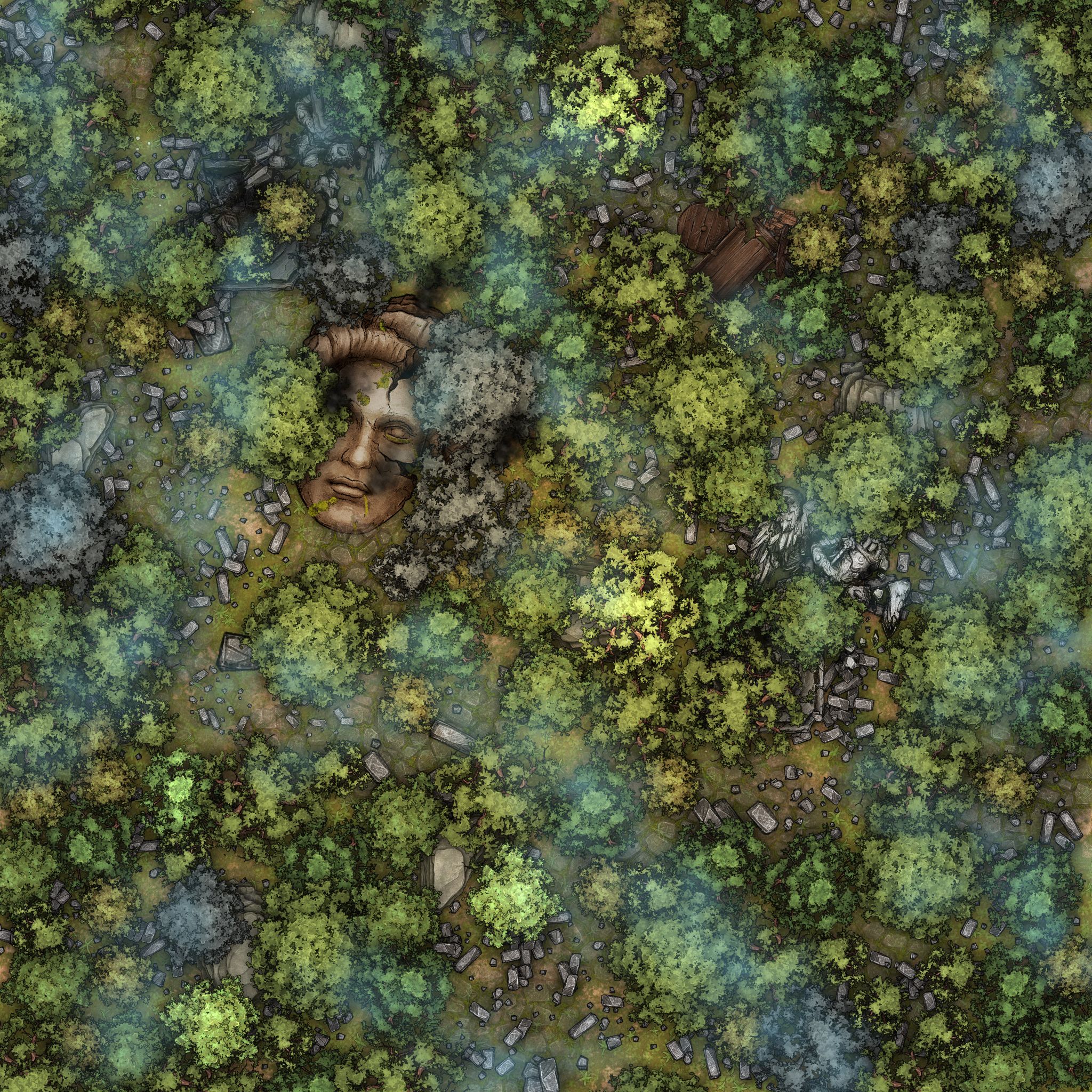 Petrified Forest | Inkarnate - Create Fantasy Maps Online