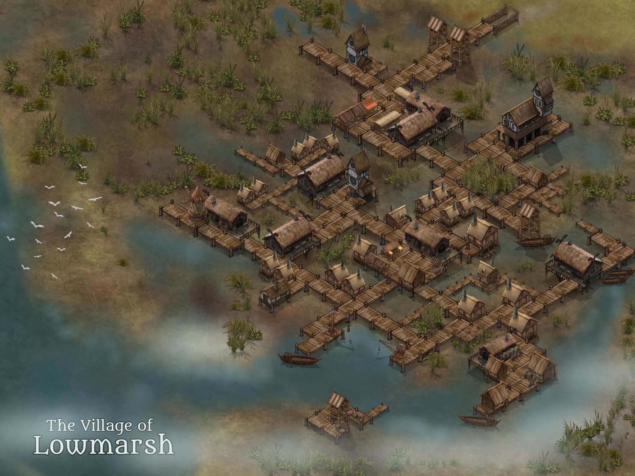 Village of Low Marsh | Inkarnate - Create Fantasy Maps Online