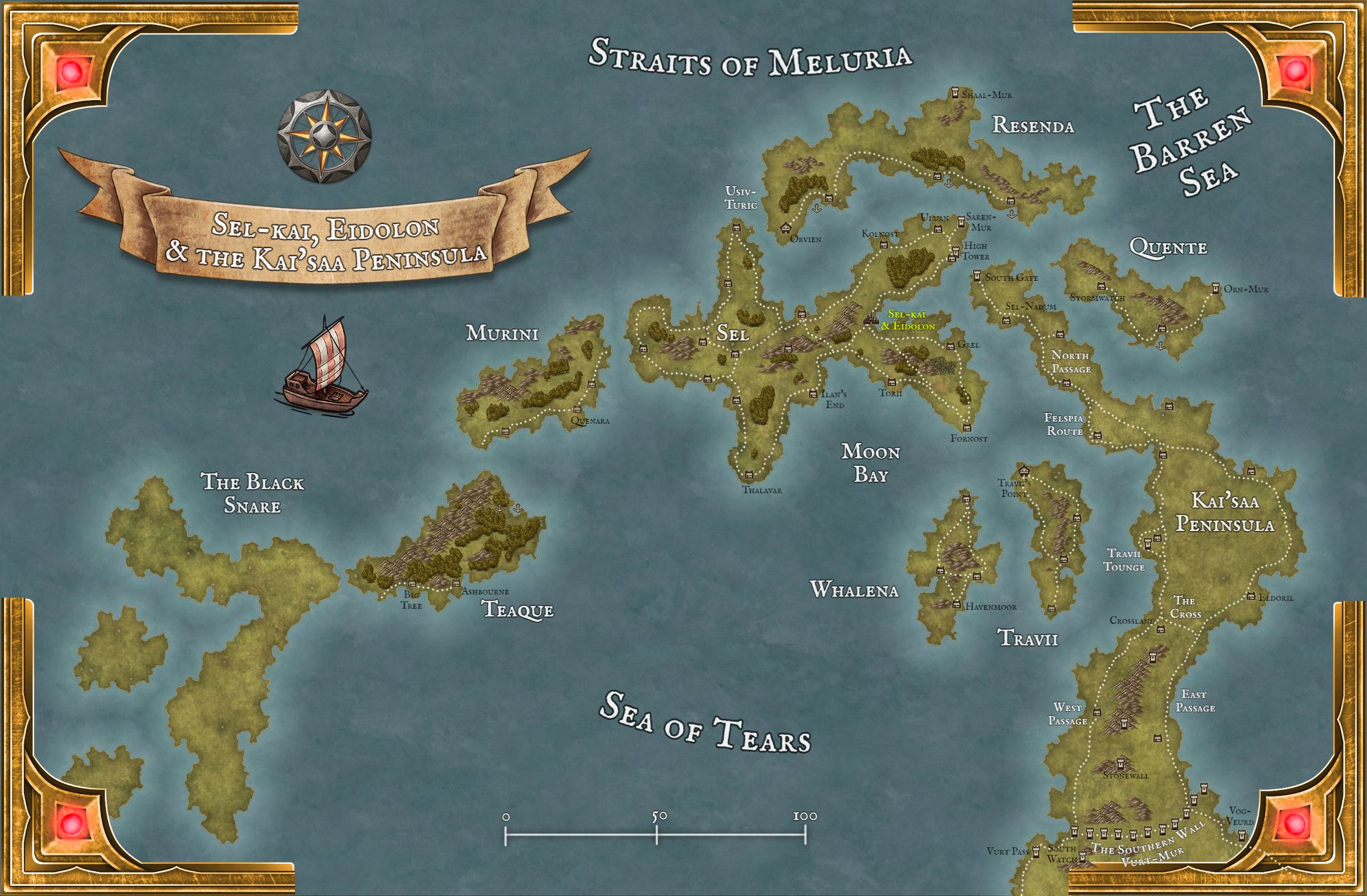 Sel-kai & Surrounding Islands | Inkarnate - Create Fantasy Maps Online