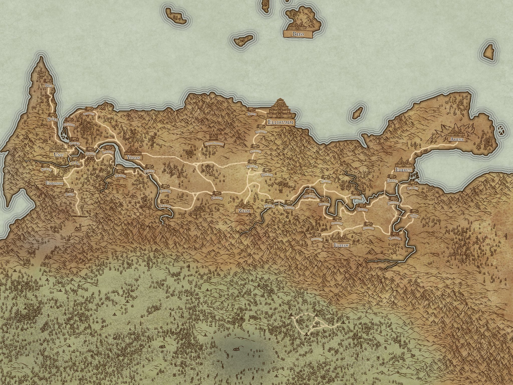 Magus Empire (New) | Inkarnate - Create Fantasy Maps Online