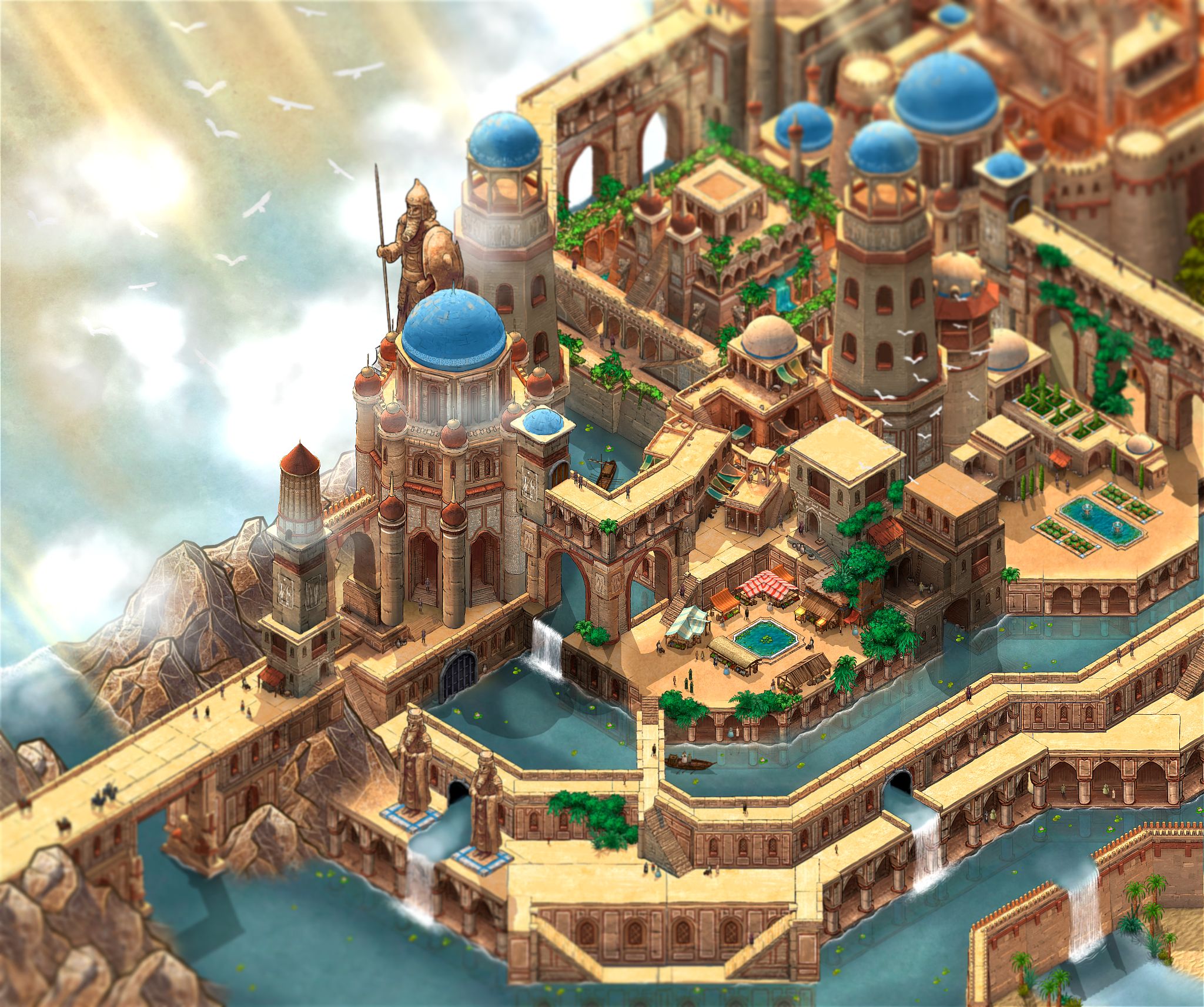 Cliff Oasis | Inkarnate - Create Fantasy Maps Online