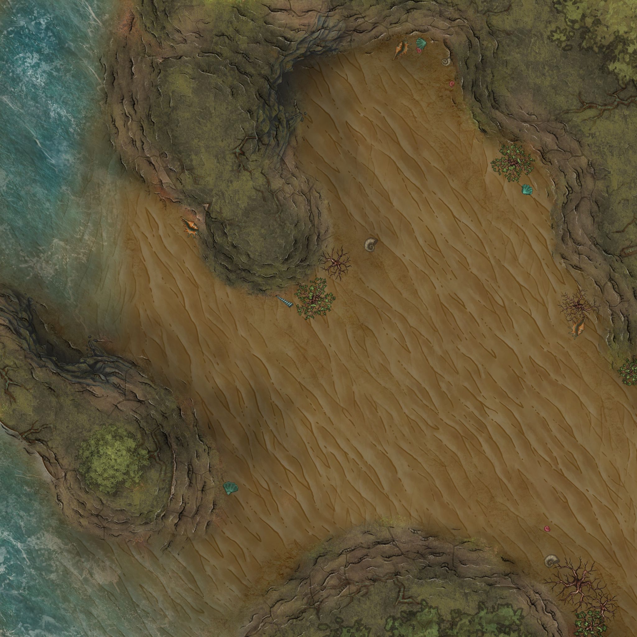 Beach Alcoves | Inkarnate - Create Fantasy Maps Online