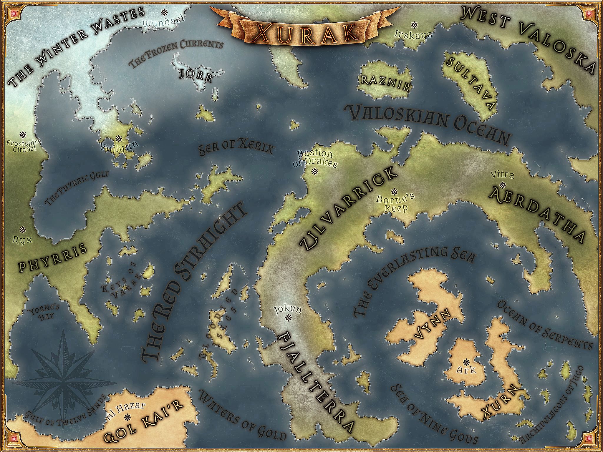 The World of Xurak | Inkarnate - Create Fantasy Maps Online