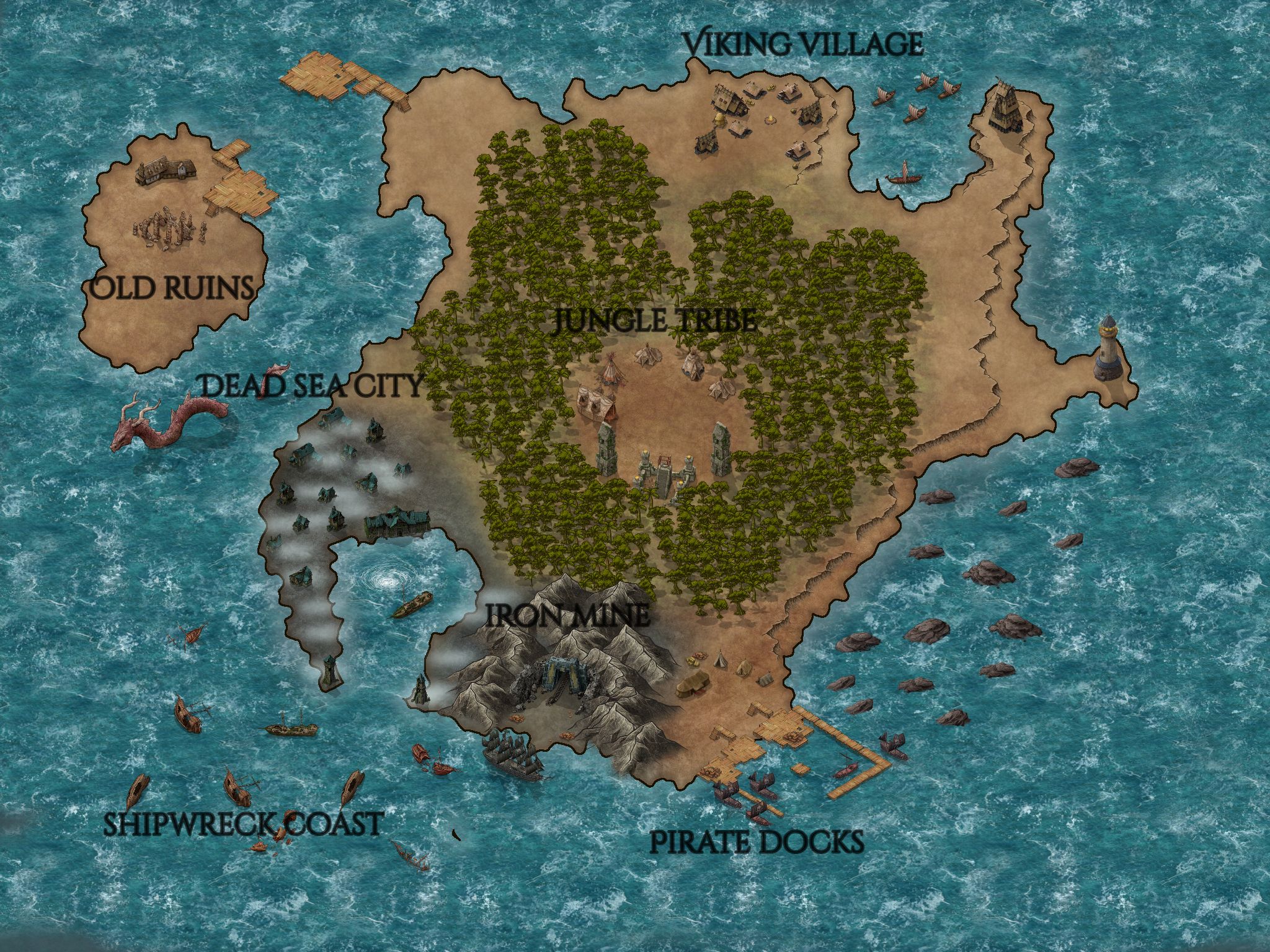 Pirate´s Island | Inkarnate - Create Fantasy Maps Online