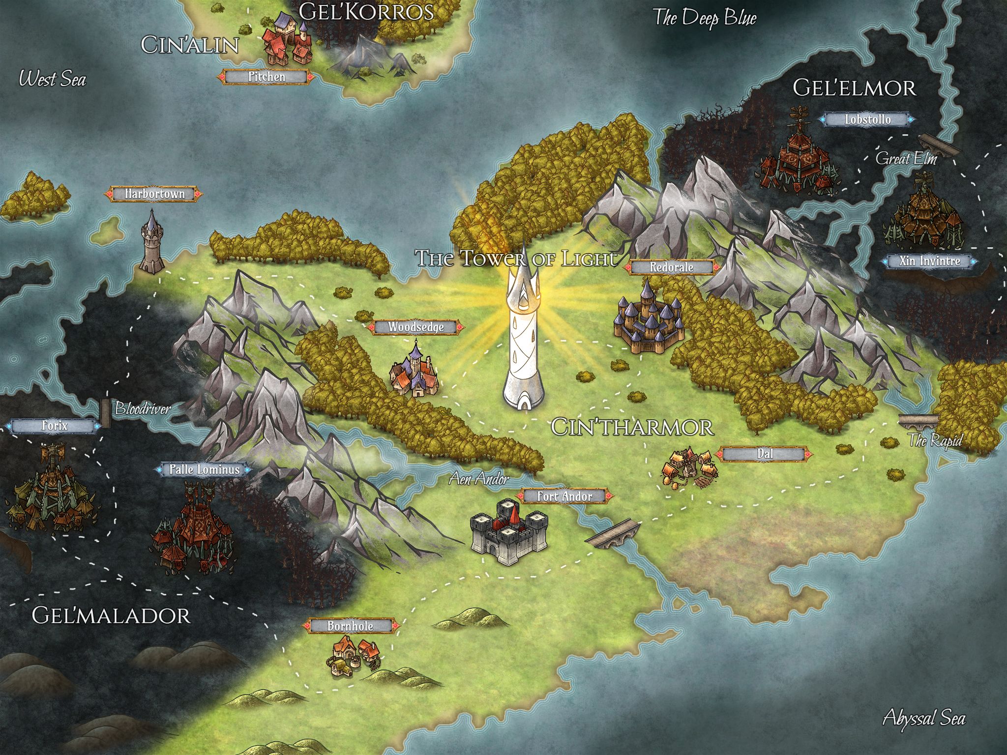 Maptober - #27 Yin & yang | Inkarnate - Create Fantasy Maps Online