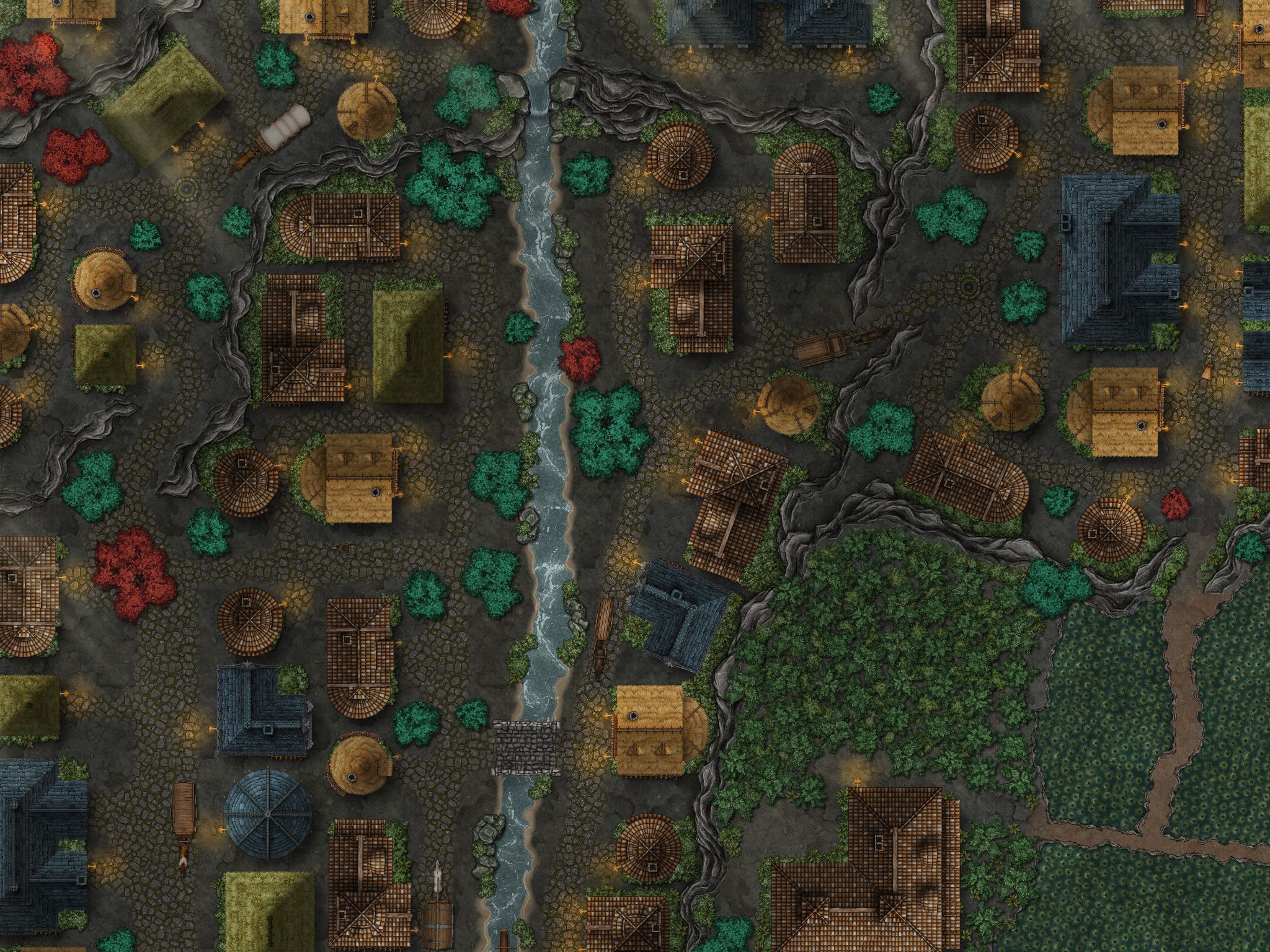 mountain village | Inkarnate - Create Fantasy Maps Online
