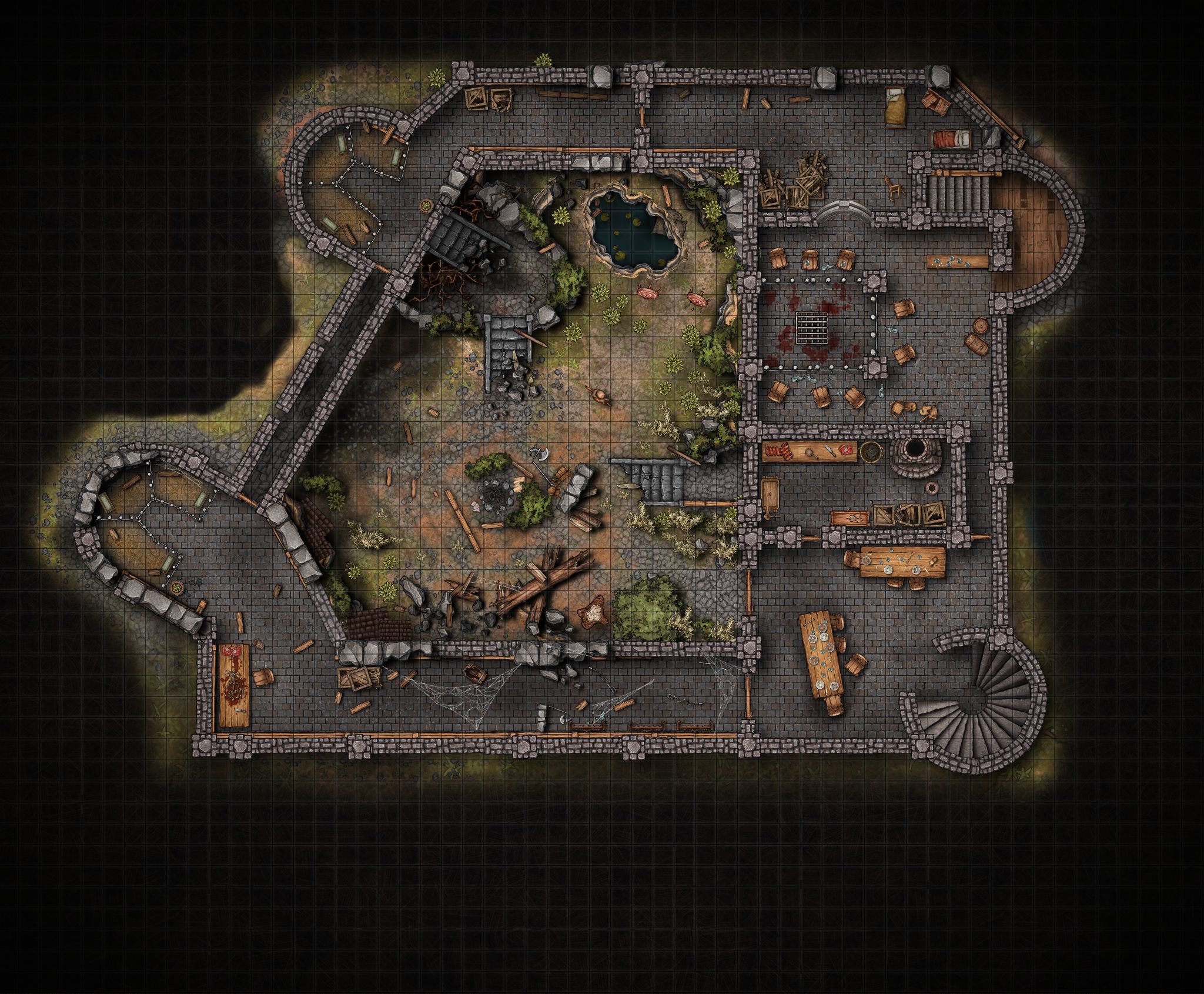 Fallen Keep Extension F0 | Inkarnate - Create Fantasy Maps Online